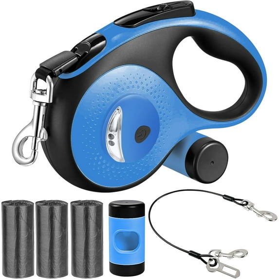 26Ft Retractable Dog Leash - for Dog Up to 110lbs, Tangle Free Walking ...