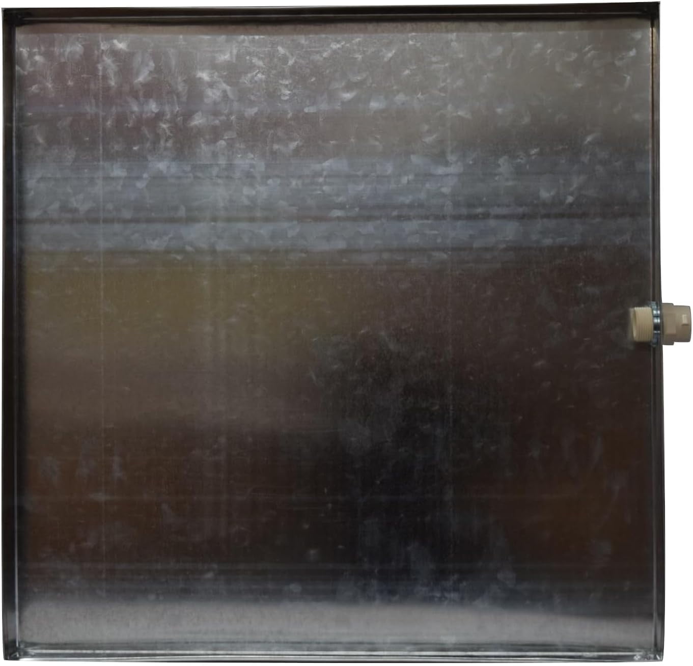 26GA Galvanized Drain Pan W/Connector & Hole-Rust-Free Made for ...