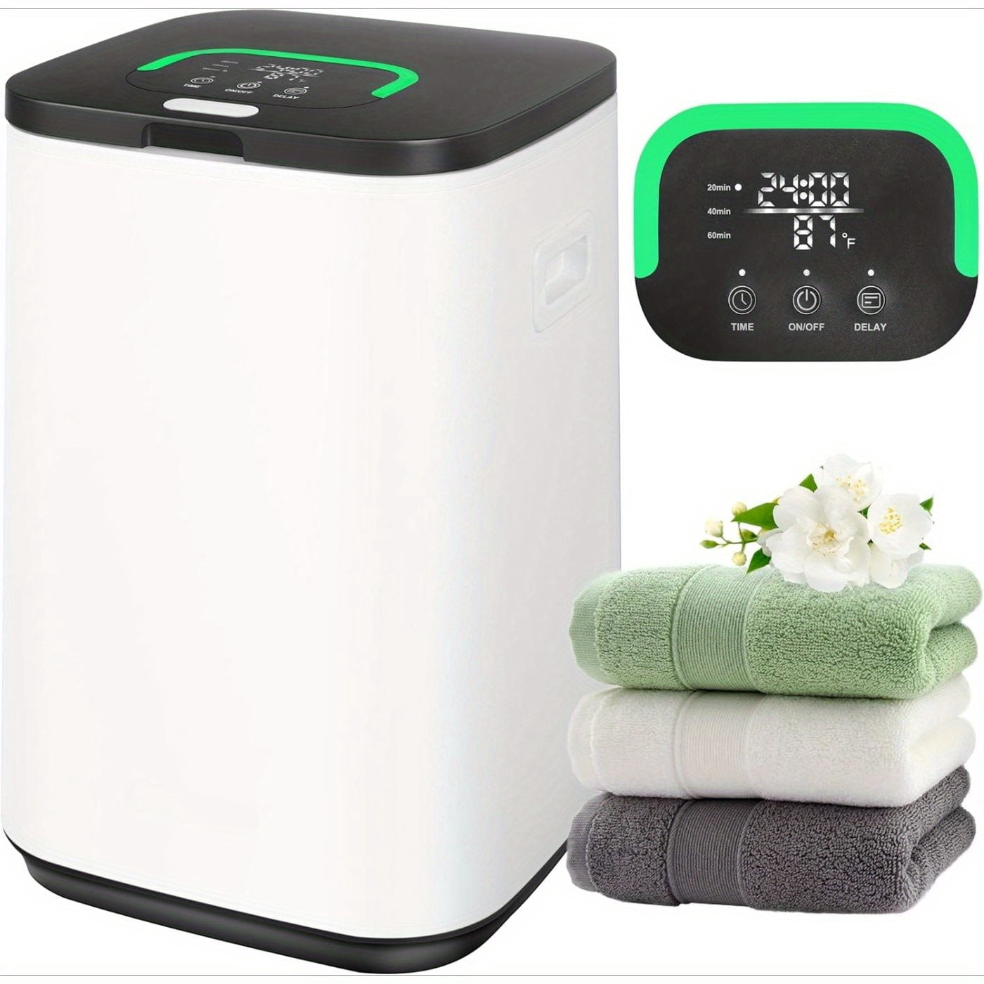 26L Luxury Towel Warmer Bucket with LED Display, Towel Warmer for ...