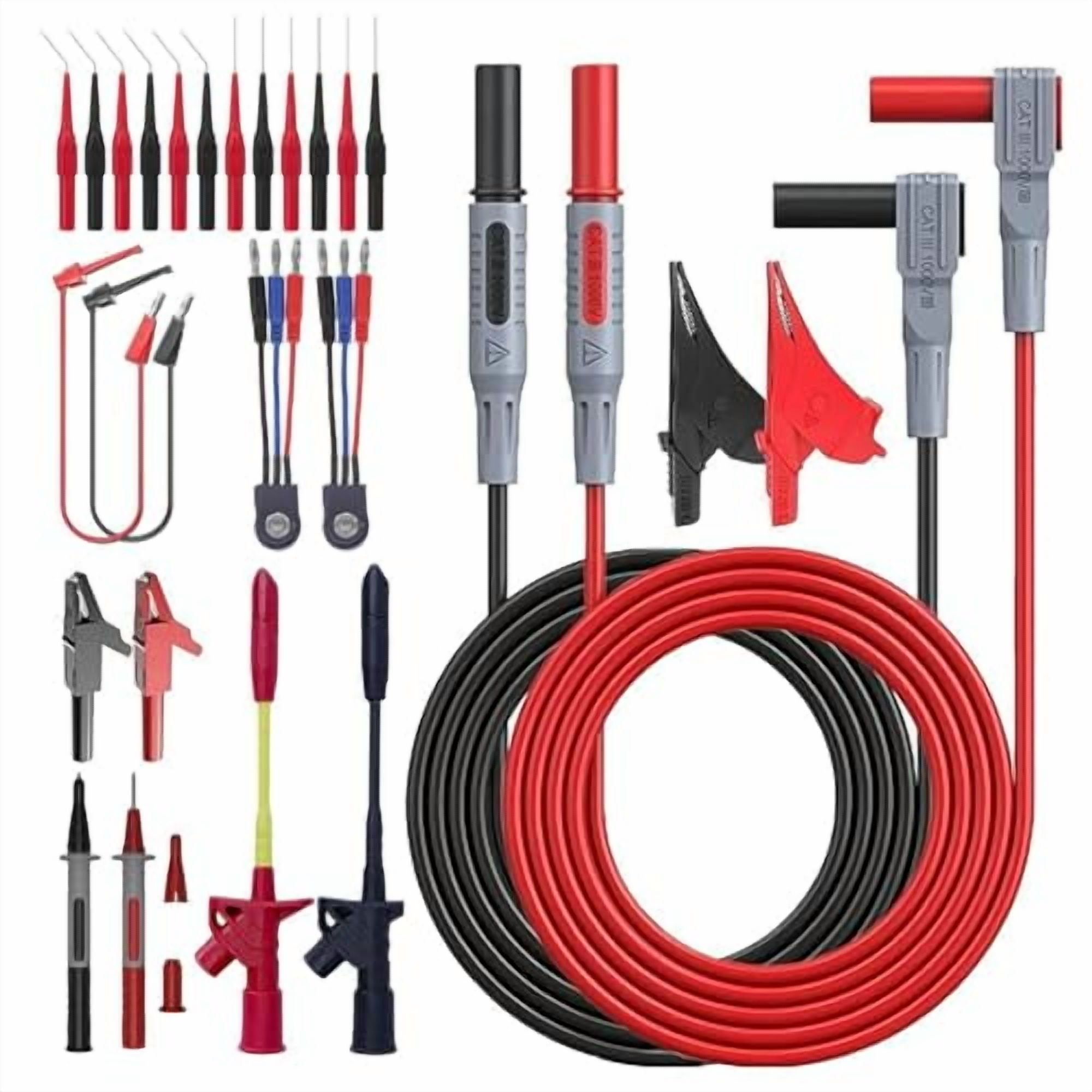 26PCS Multimeter Leads, Back Probe Kit, Multimeter Test Leads Kit with ...