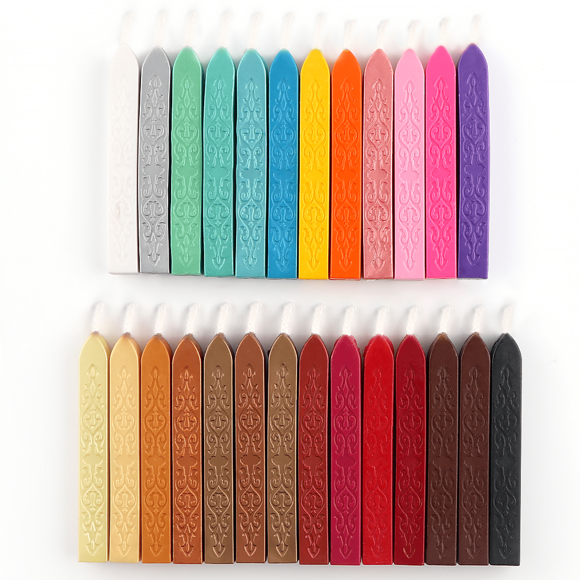26PCS Sealing Wax Sticks with Wicks, Briartw Vintage Wax Seal Stamp for ...
