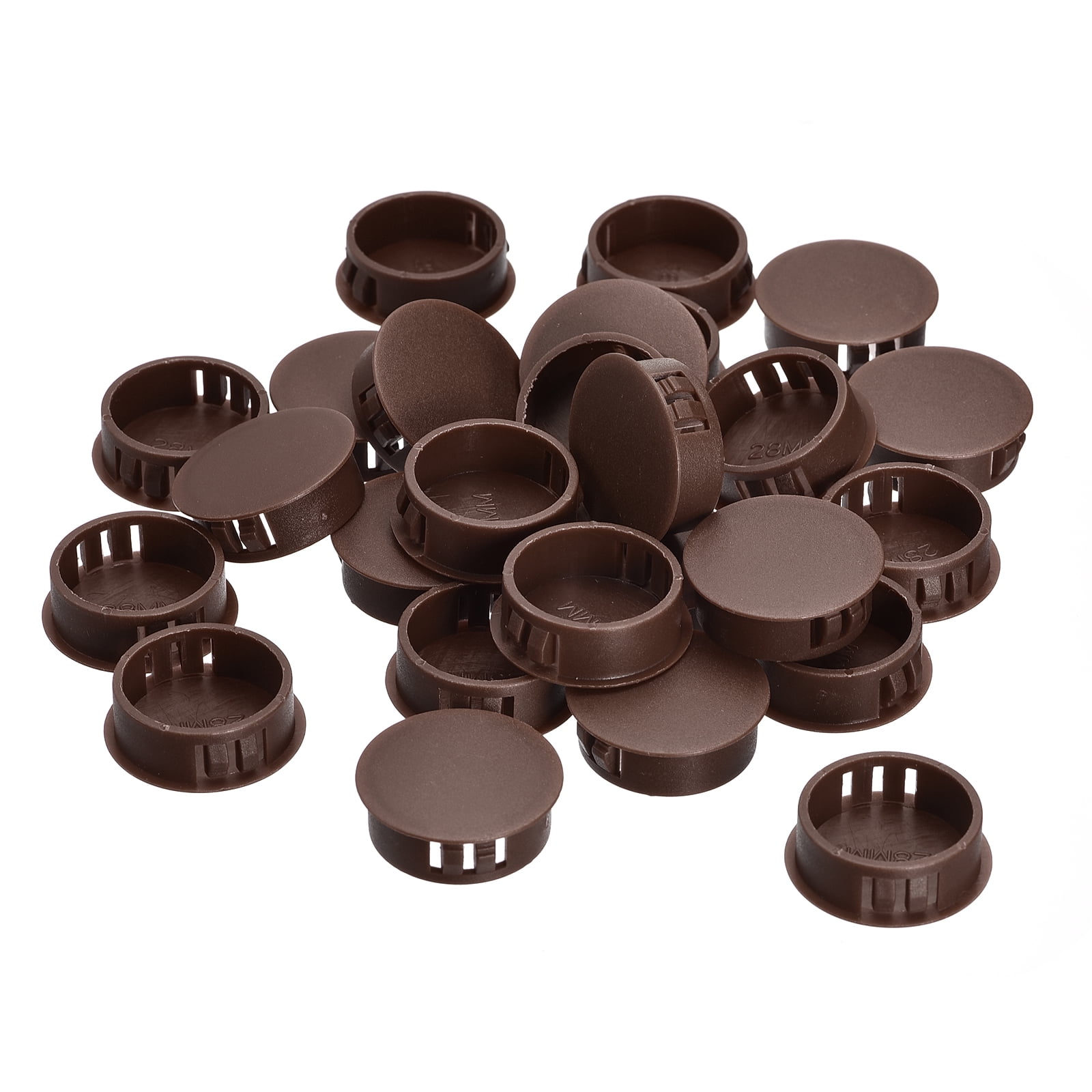 26Pack 28mm(7/64") Plastic Hole Plugs Panel Flush Type Knockout Locking ...