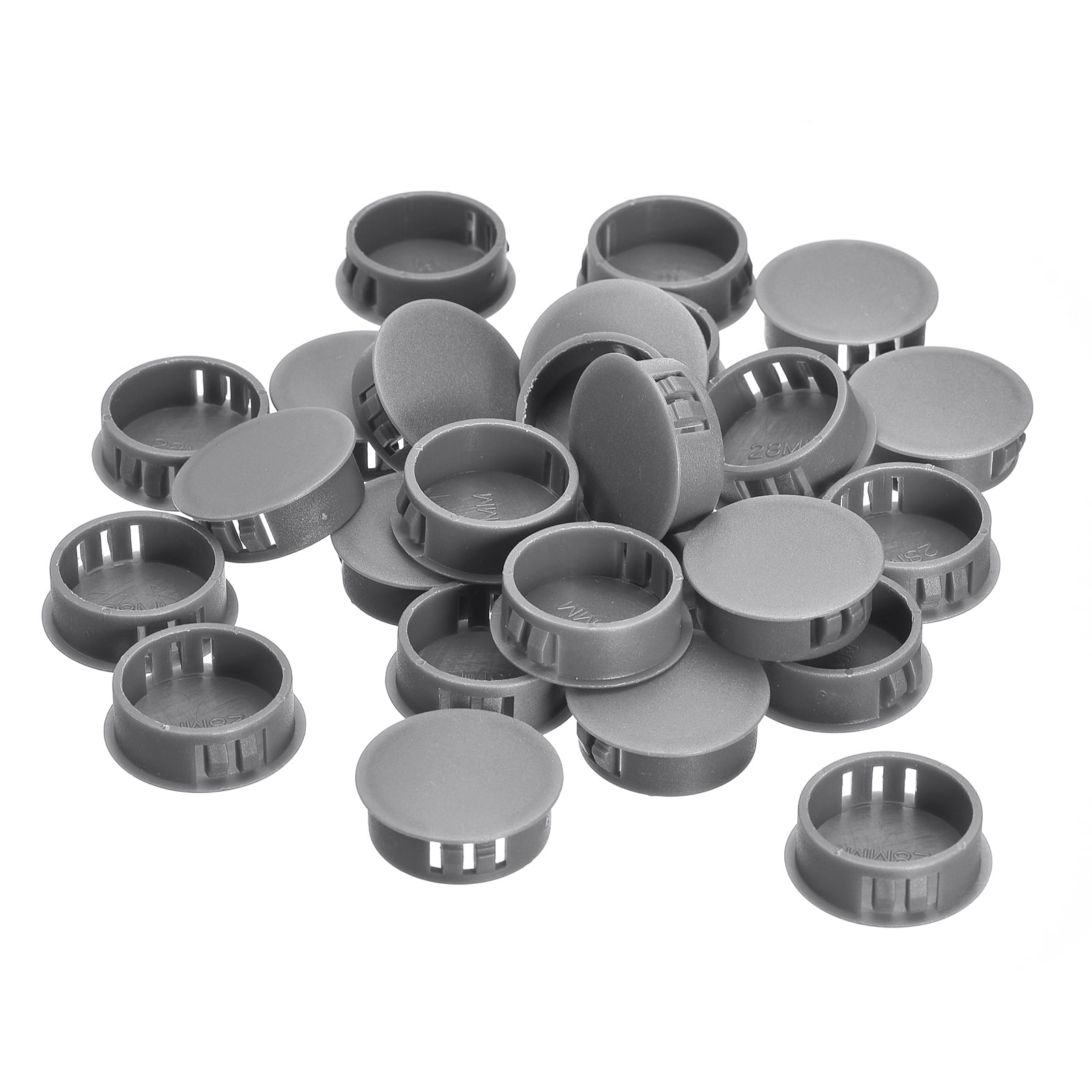 26Pack 28mm(7/64") Plastic Hole Plugs Panel Flush Type Knockout Locking ...