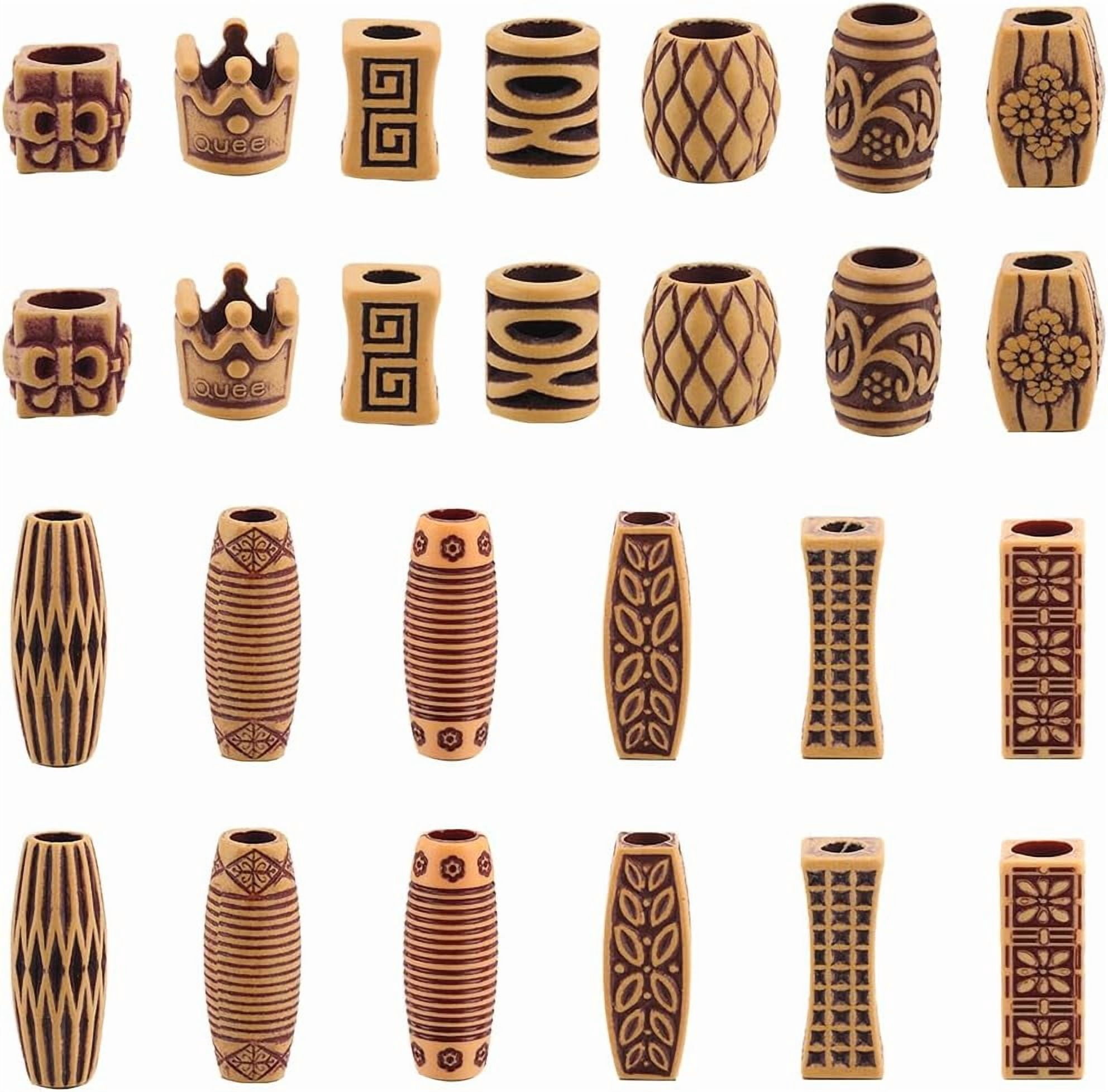 26Pcs 13 Styles Dreadlocks Beads Hair Jewelry Beard Beads Hair Braid ...