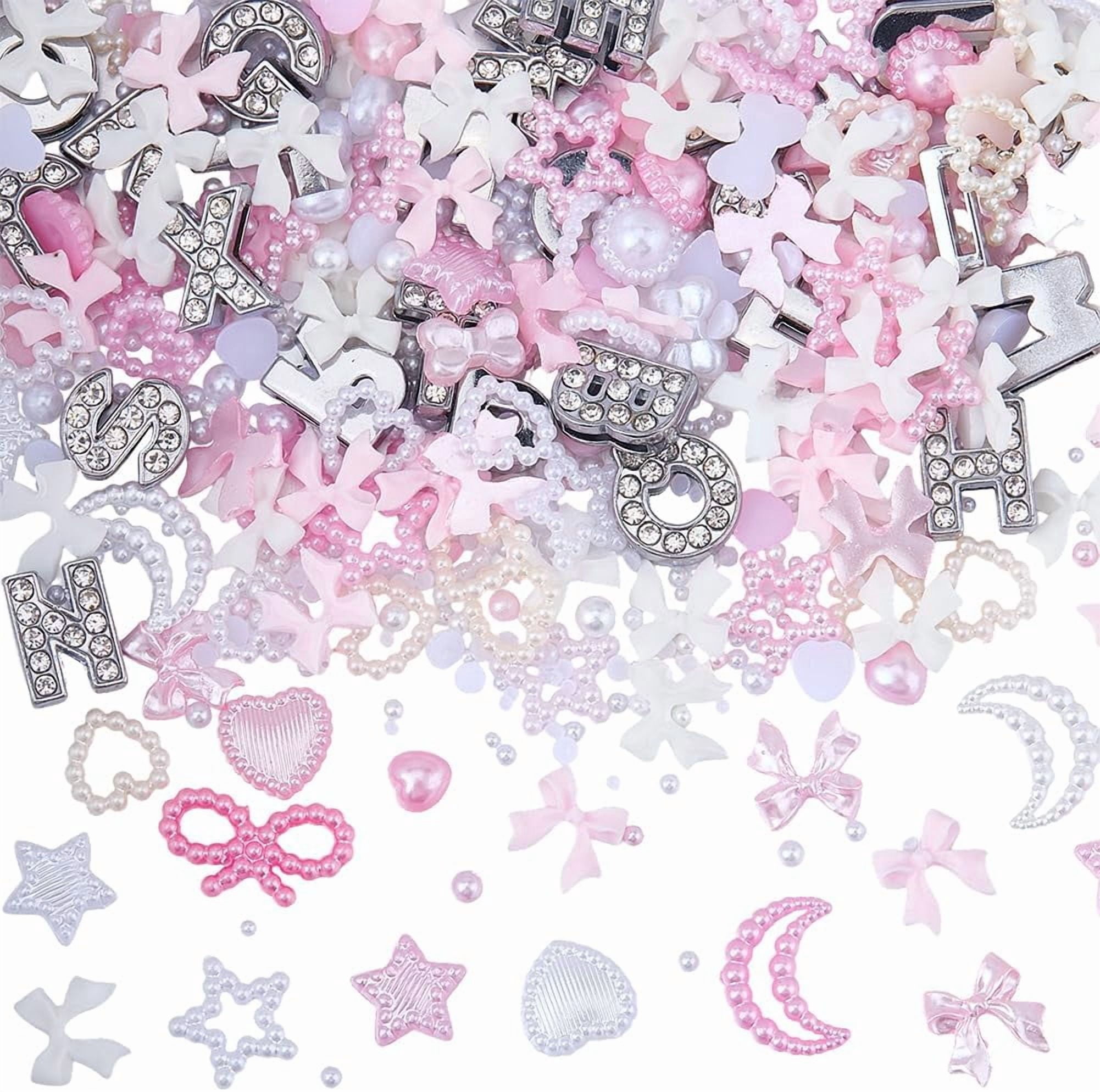 26Pcs 26 Styles Letter A~Z Alloy Rhinestones Initial Slide Charms ...