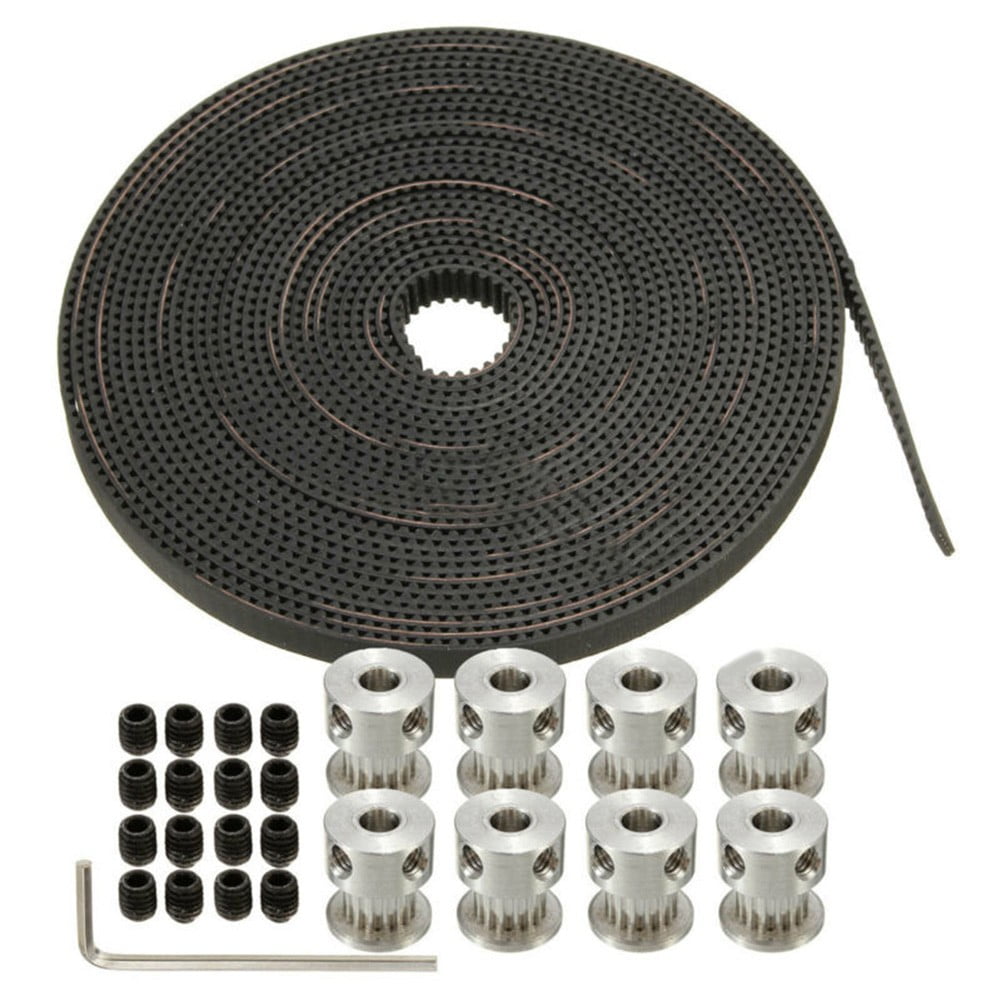 26Pcs 5M Timing Belt 2Gt 16T 5mm Bore Pulley for Reprap for Prusa for ...