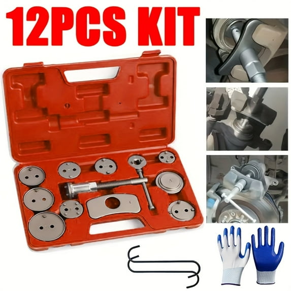 26Pcs Brake Caliper Wind Back & Compression Tool Kit - 18 Disc Adapters ...