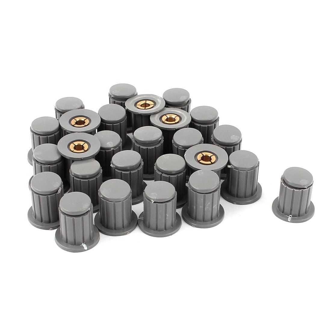 26Pcs Brass Insert Hole Volume Control Potentiometer Knobs Covers for ...