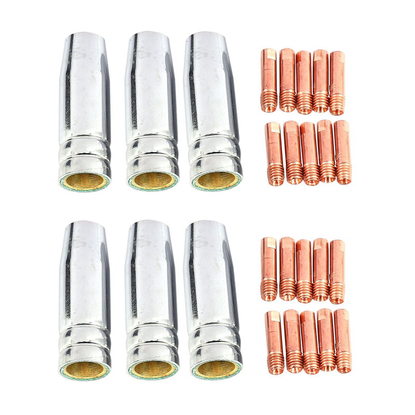 26Pcs CO2 Mig Welding Torch Aircooled MB 15AK Tip Holder Gas Nozzle 0 ...