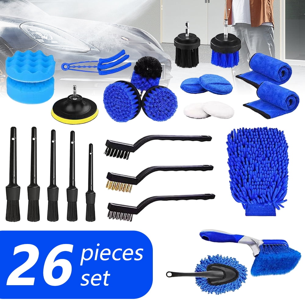 26Pcs Car Cleaning Kit,DFITO Car Detailing Kit Interior and Exterior ...
