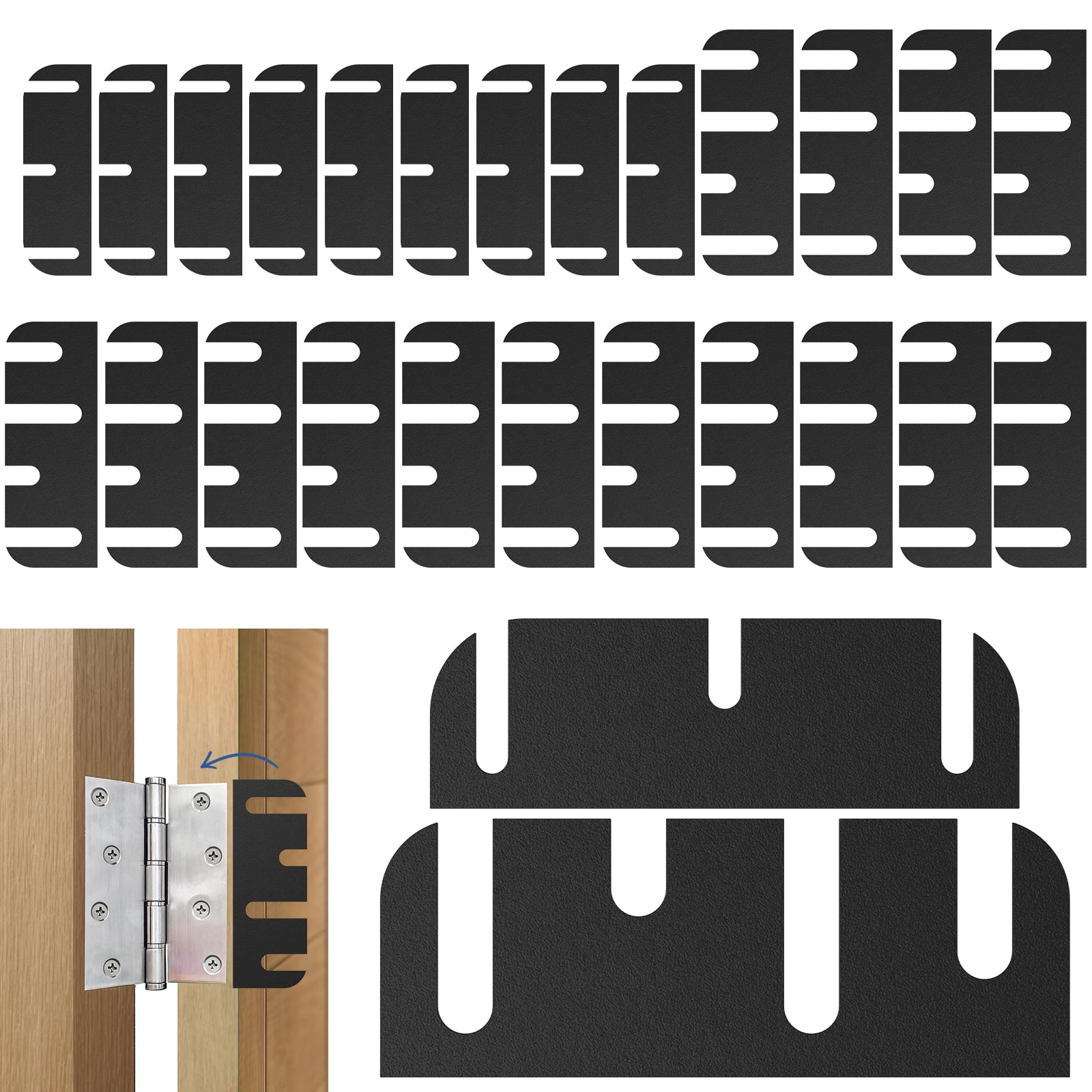 26Pcs Door Hinge Shim 4 Inch PC No Disassembly Door Alignment Shim ...