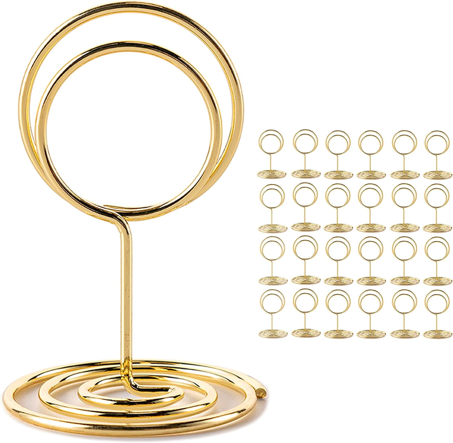 26Pcs Elegant Gold Table Number Holders Set - Versatile Place Card ...