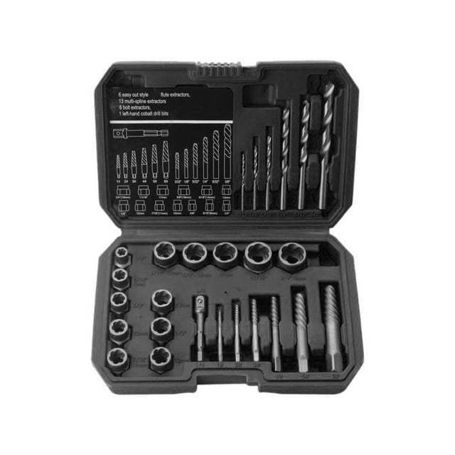 26Pcs Extractor Kit and Left Handed Drill Bit Easy Out Screw Remover ...