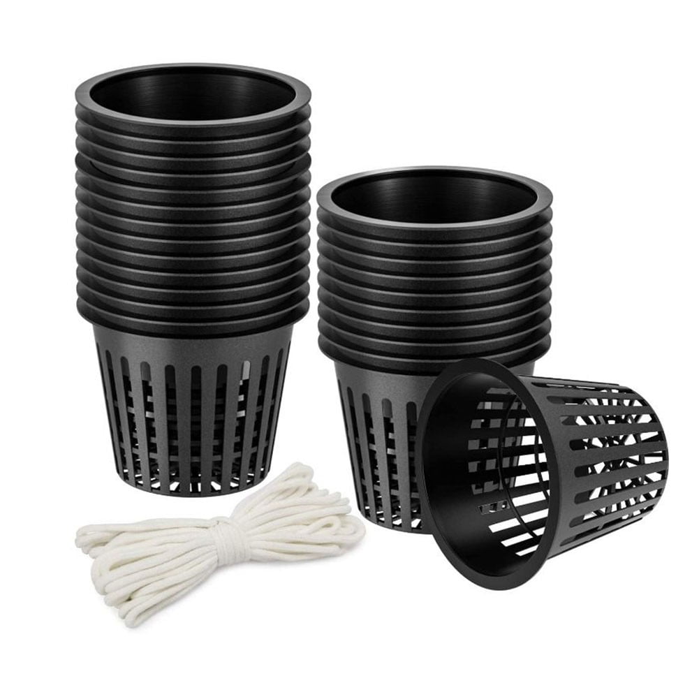 26Pcs Hydroponics Mesh Net Cup Kit 3 In Mesh Net Pot Cups for ...