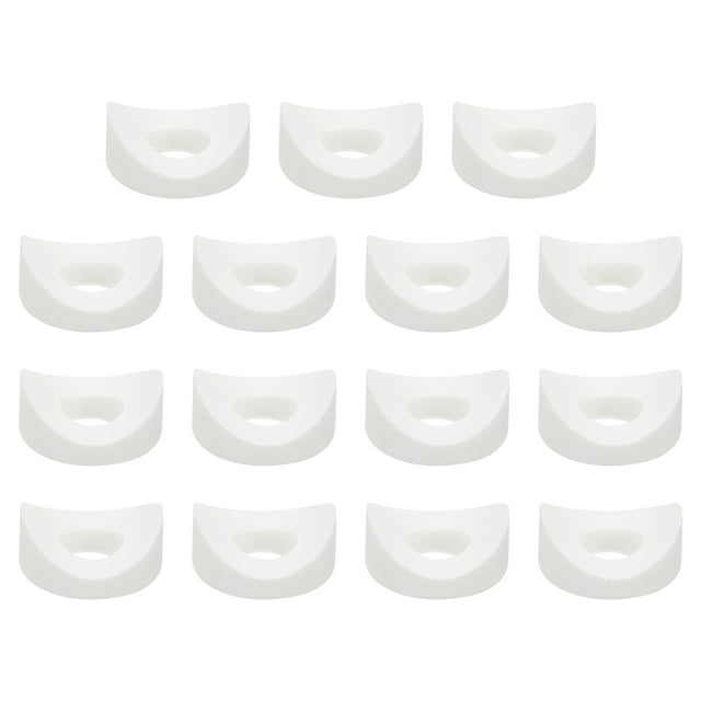 26Pcs Plastic Round Washers, 6mm x 14mm x 3mm White PE Concave Washer ...