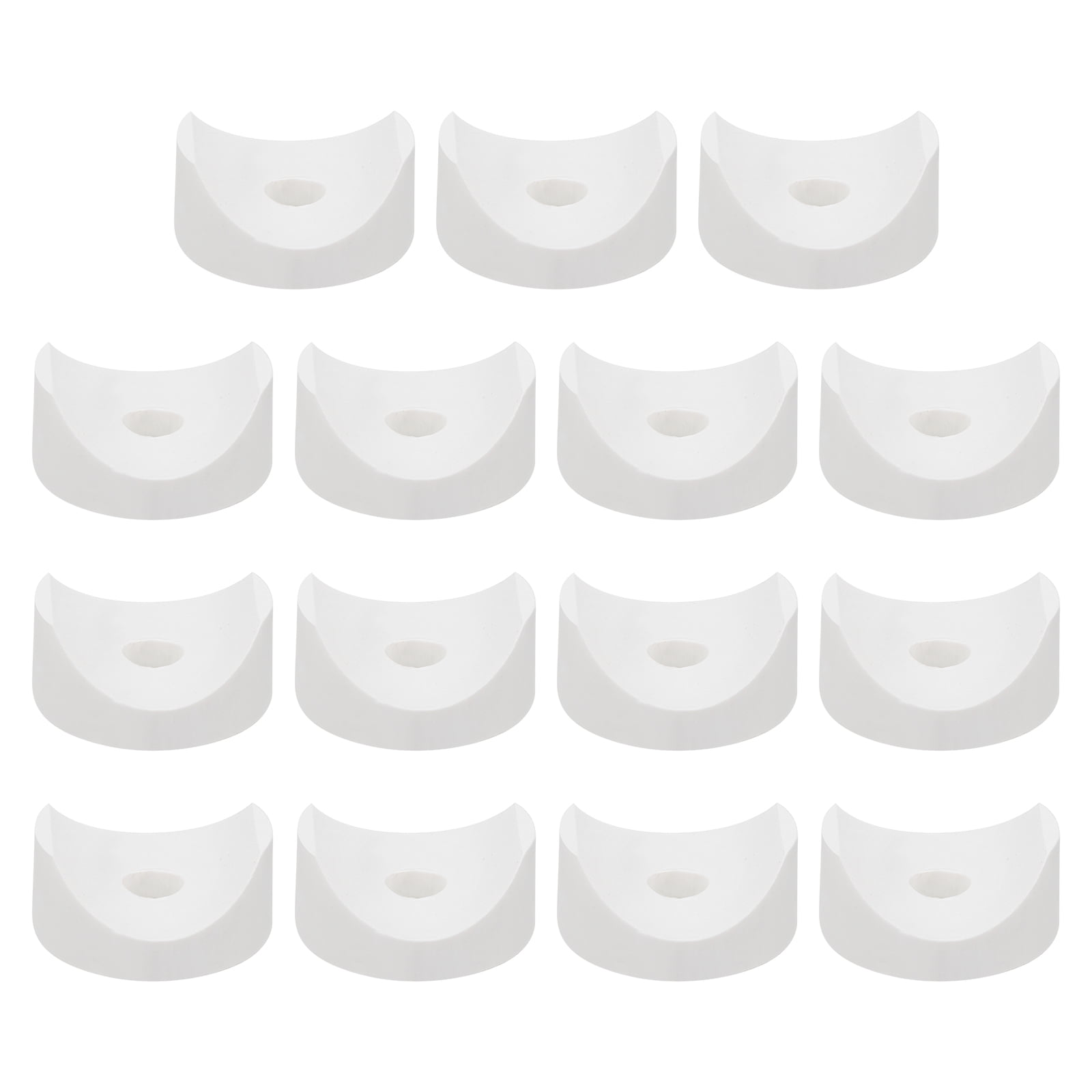 26Pcs Plastic Round Washers, 6mm x 25mm x 3mm White PE Concave Washer ...