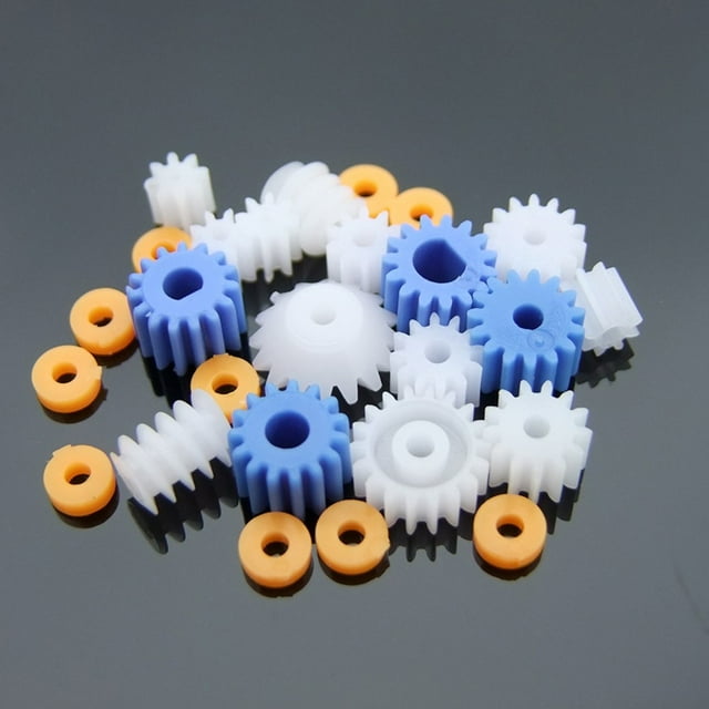 26Pcs Plastic Spindle Gears Set haft Motor Gearbox DIY Parts Car Model ...