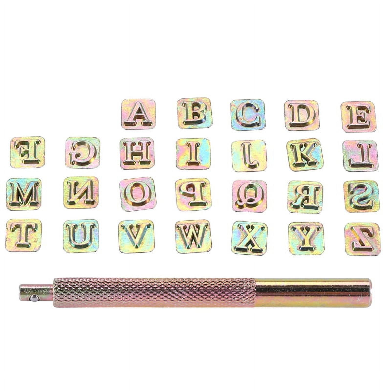 26Pcs Steel Alphabet Stamps Punch Set for Leather Craft Stamps Tools 26 ...