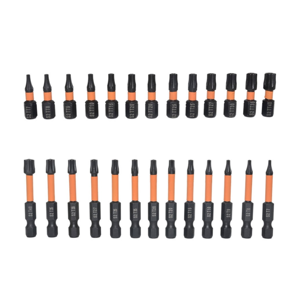 26Pieces Torx Screwdriver Bit Magentic Torx Bit Set Torx Head Drill Bit ...