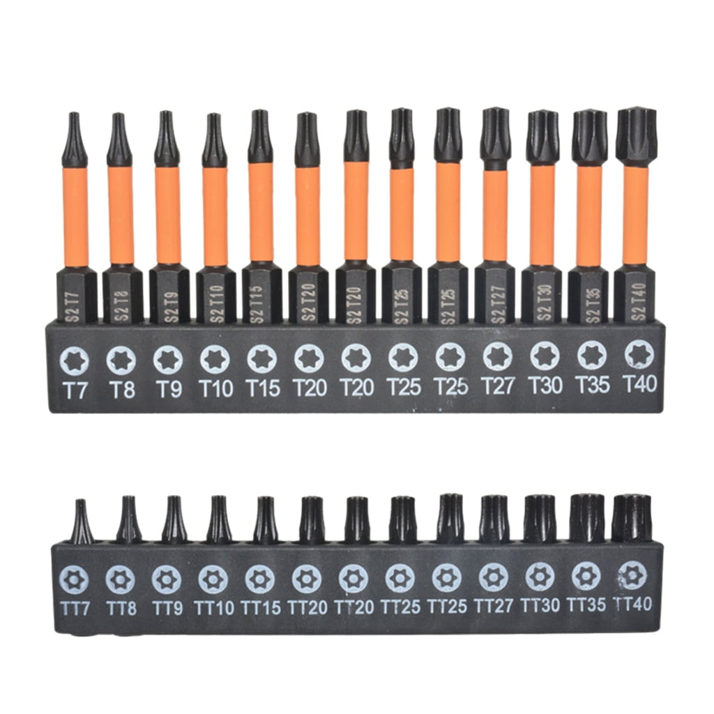 26Pieces Torx Screwdriver Bit Magentic Torx Bit Set Torx Head Drill Bit ...