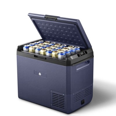 26QT Portable Car Fridge with LCD Display, IPX4 Waterproof mini Fridge ...