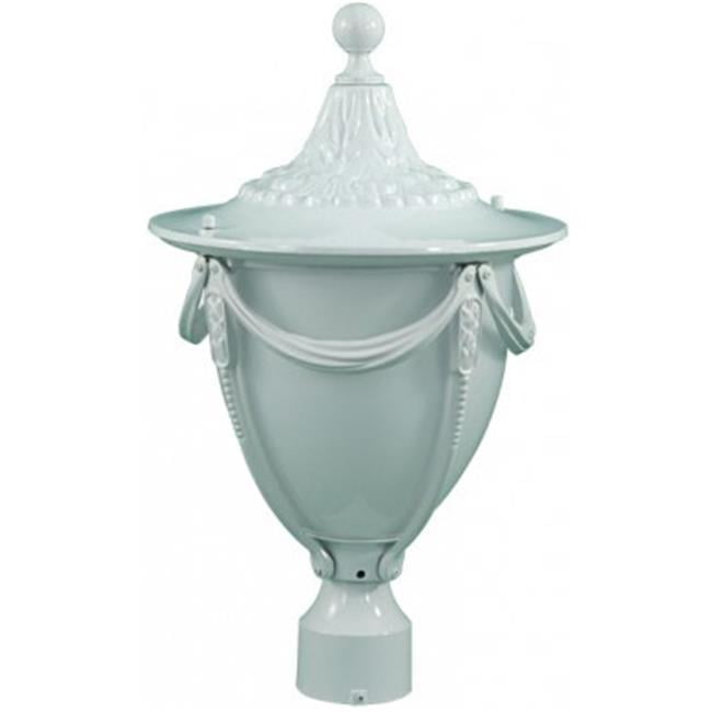 26W & 120V S26-GU24 Rachel Post Top Light Fixture - Verde Green ...