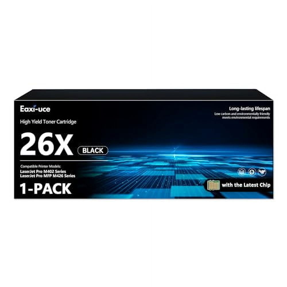 26X Black High Yield Toner Cartridge CF226X with Chip 1 Pack | Works ...