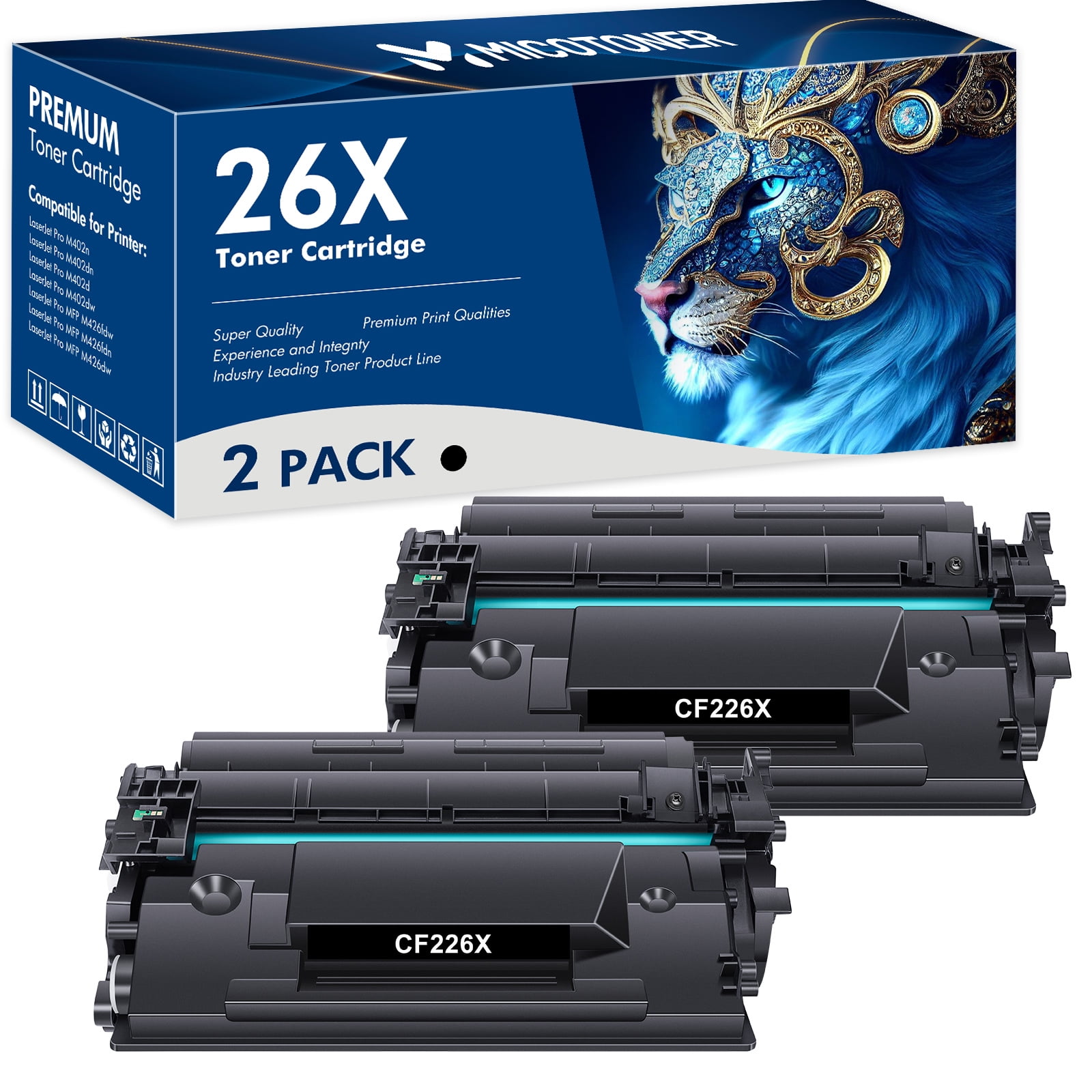 Free Shipping! 26X Toner Cartridge Compatible for HP 26X CF226X 26A ...