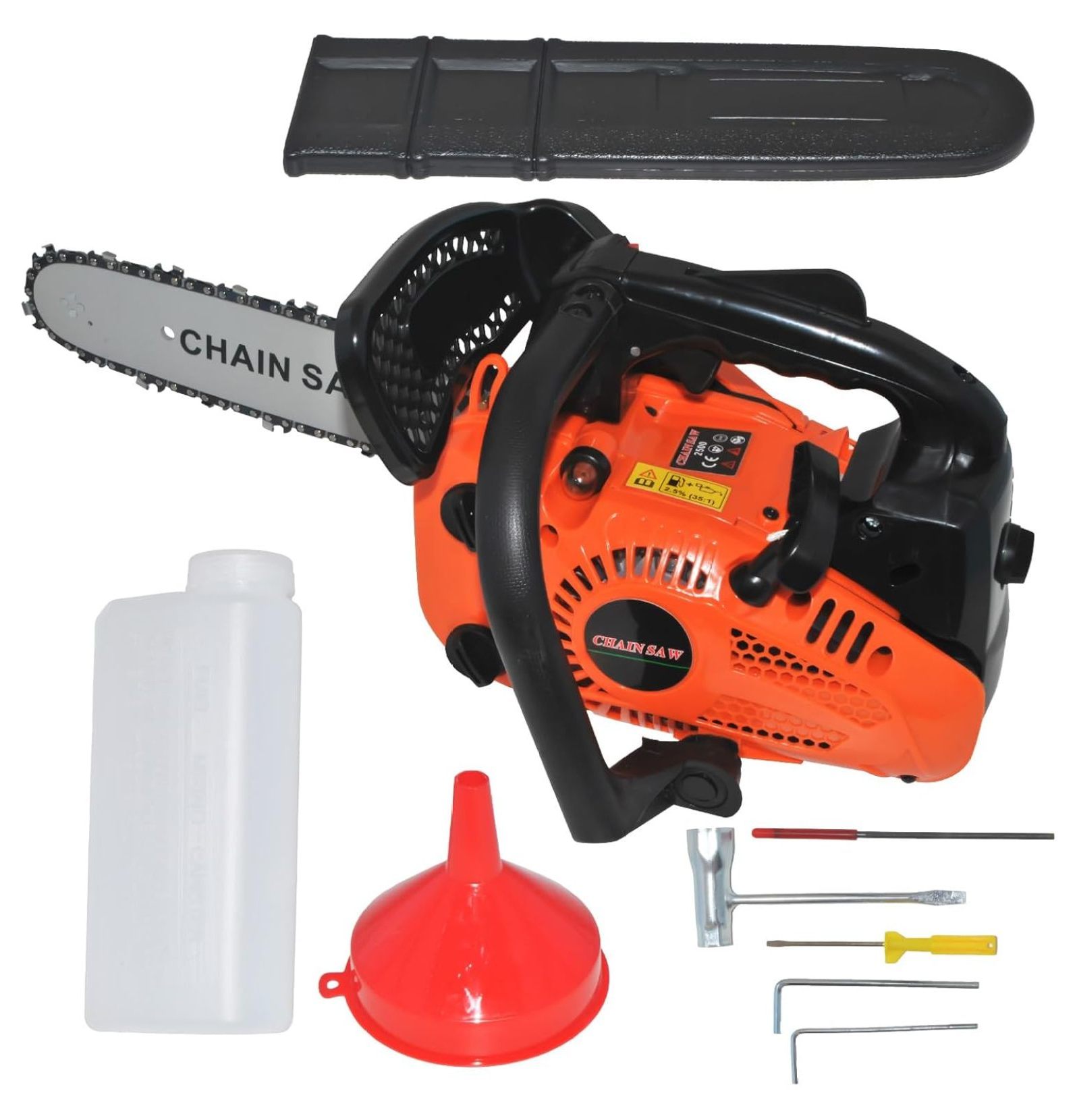 26cc Gas Chainsaw, 2-Cycle Top Handle Petrol Handheld Cordless Chain ...