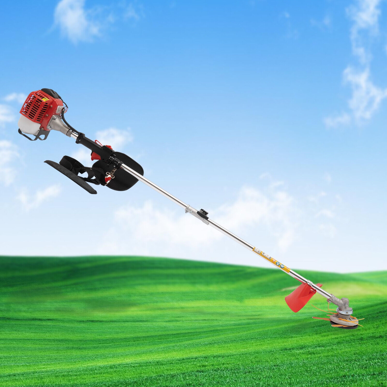 26cc Weed Eater/Wacker Gas Powered, 2 Blade Heads, Handle & Shoulder ...