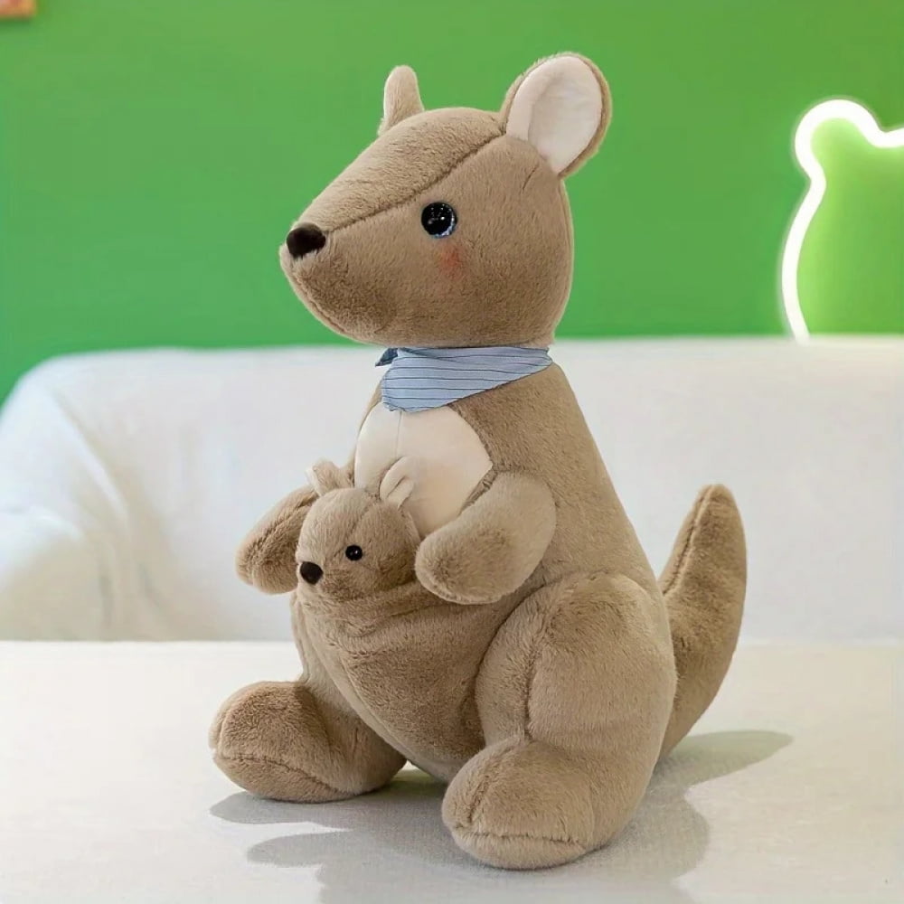 26cm 2-in-1 kangaroo plush toy, Australian kangaroo doll, super fun ...