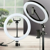 10 Inch LED Ring Light with Tripod Stand 3200K-5500K Dimmable Table ...