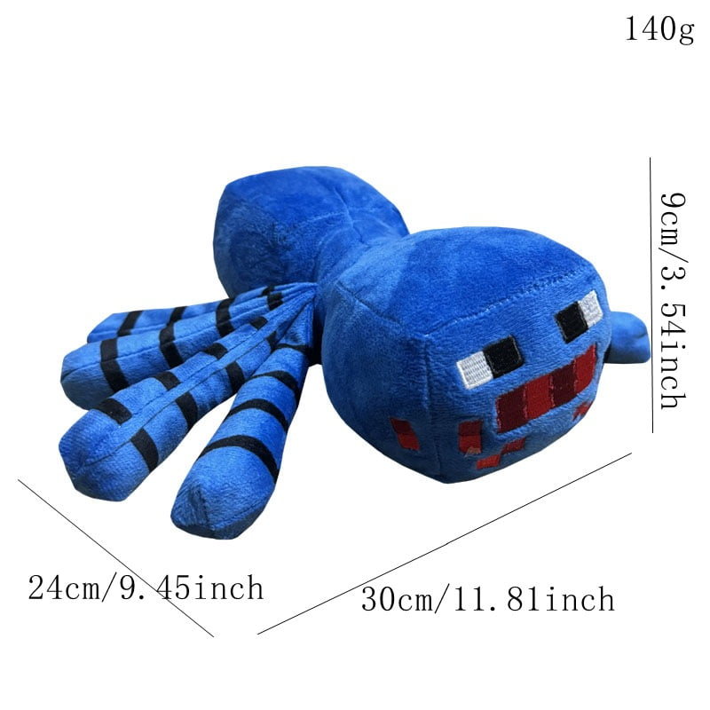 26cm Gray MC Spider Plush Stuffed Toys Game MC Spider Plush Soft Animals Toy Doll for Children ...