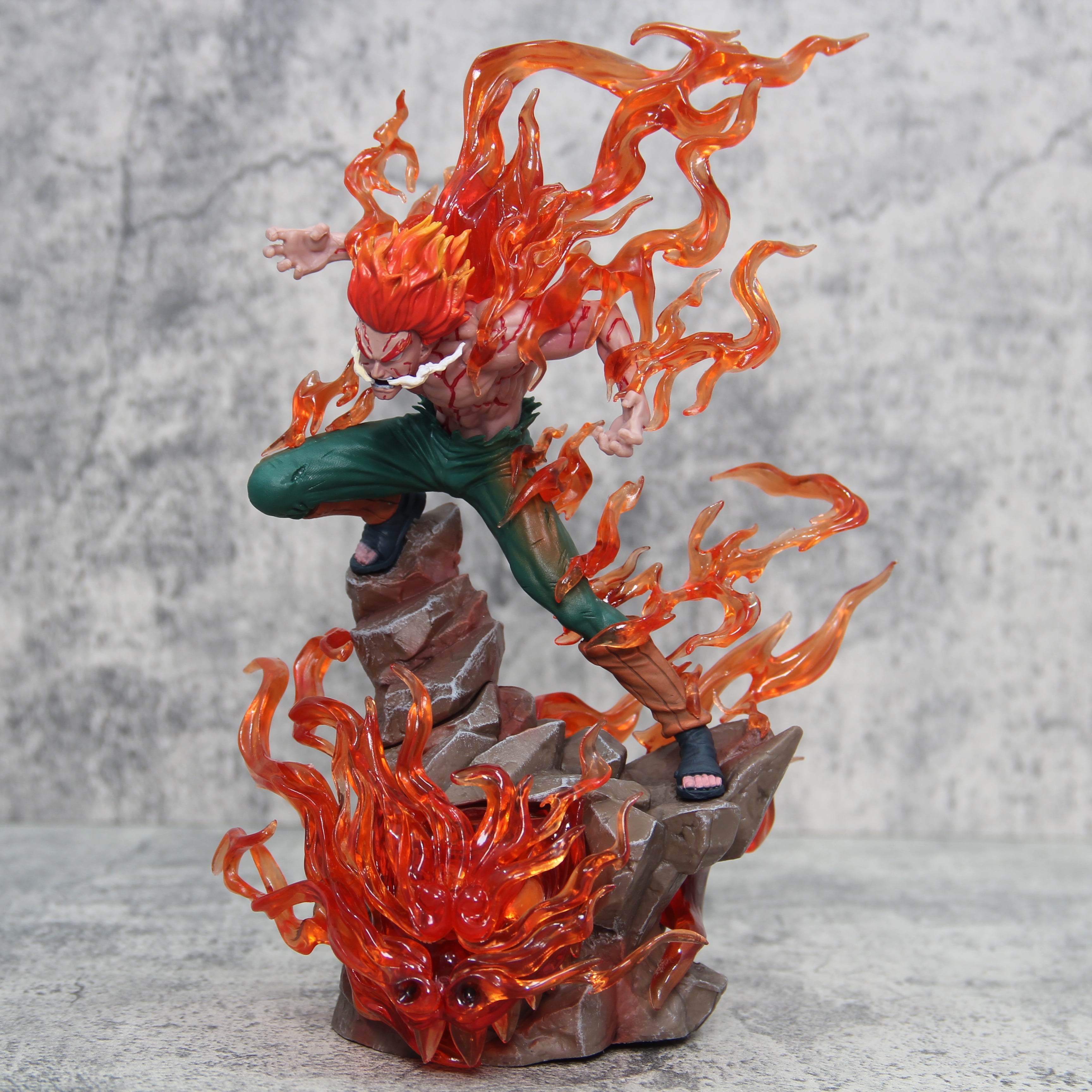 26cm Naruto Might Guy Figure Ten Years of Shinobi Anime Action Figure ...