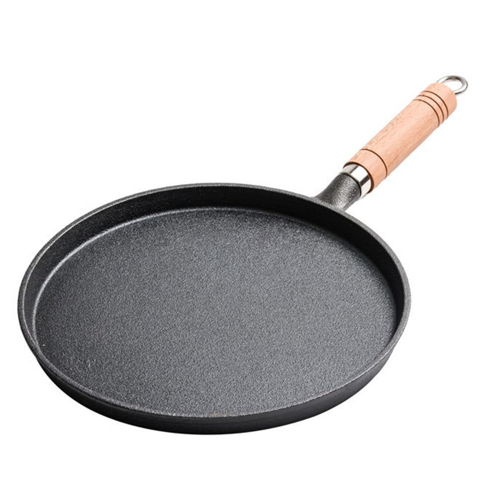 26cm Thickened Cast Iron Non-stick Frying Pan Cake Pancake Crepe Maker ...