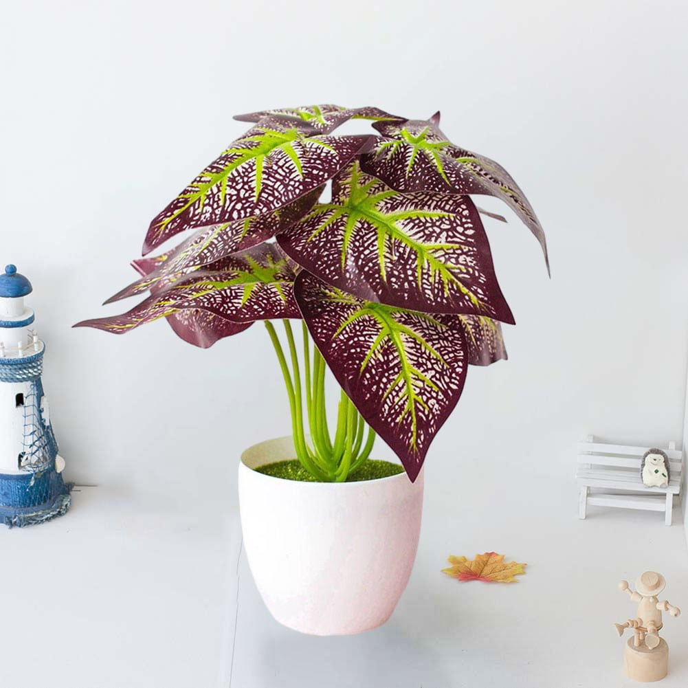 26cmX 24cm Potted Plant Artificial Floral Décor Highly Realistic Small ...