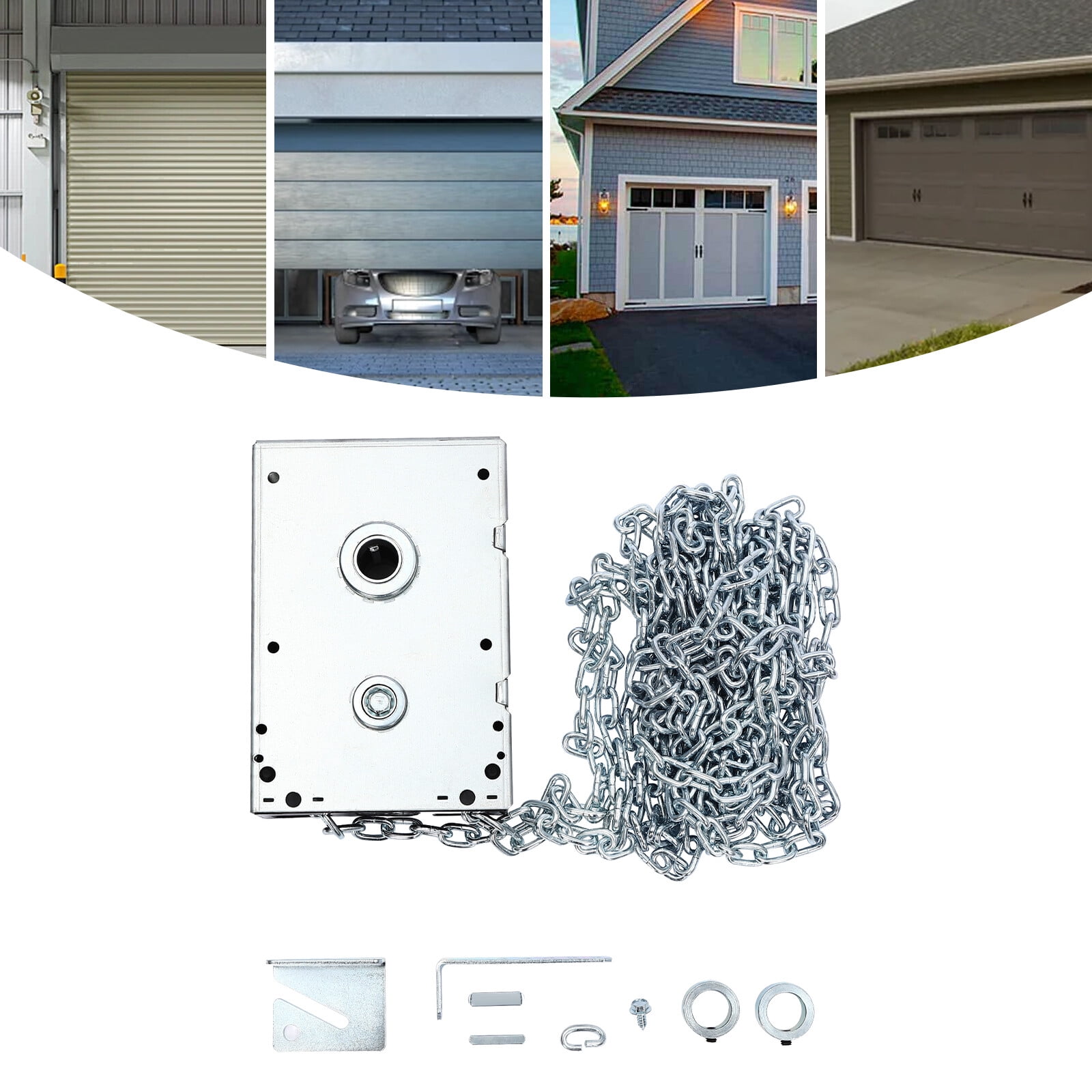 26ft 4:1 Iron Gear Ratio Chain Hoist for Roll Up Doors Garage Door ...