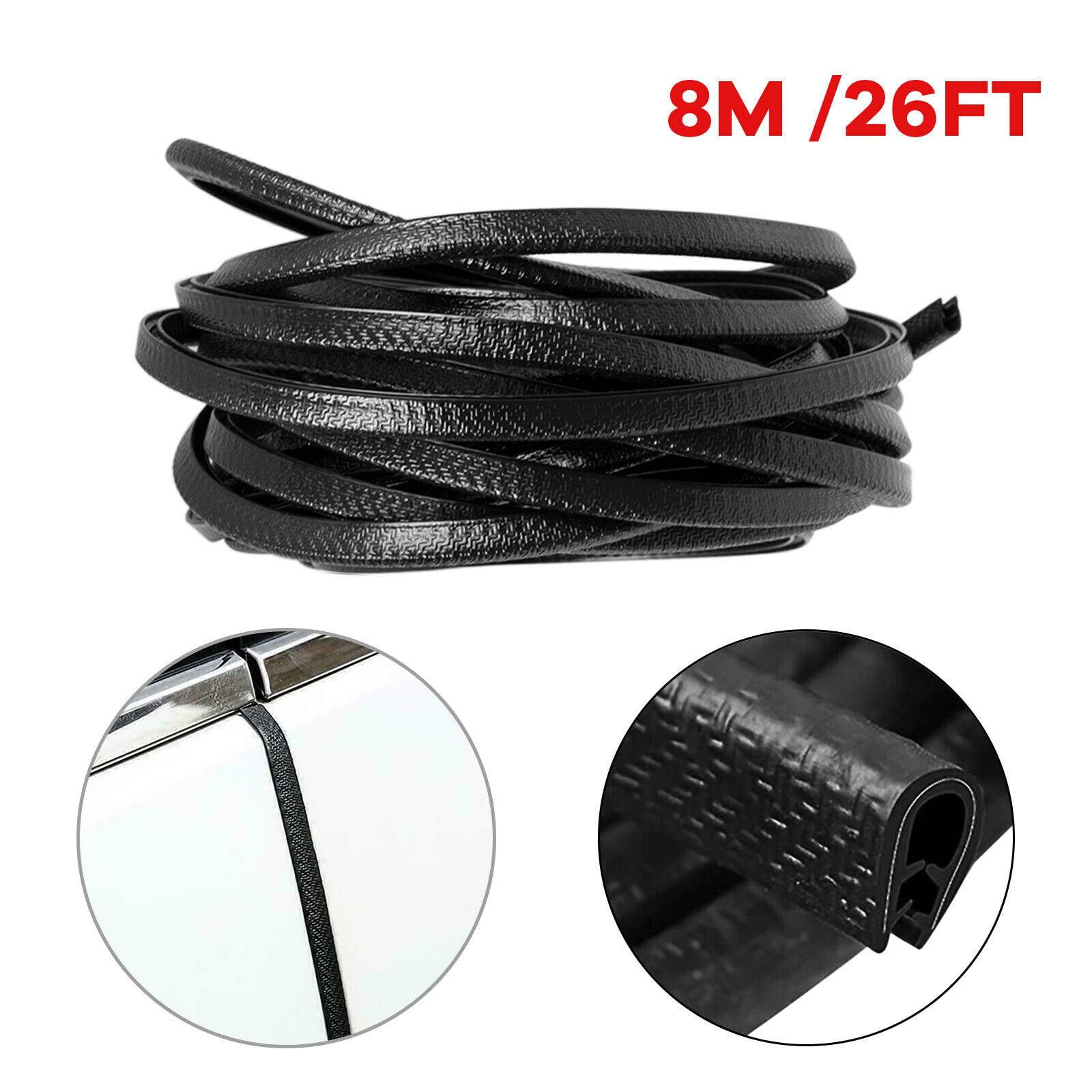 26ft C-Shape Car Door Edge Guard Molding Trim Rubber Edge Strip Seal ...