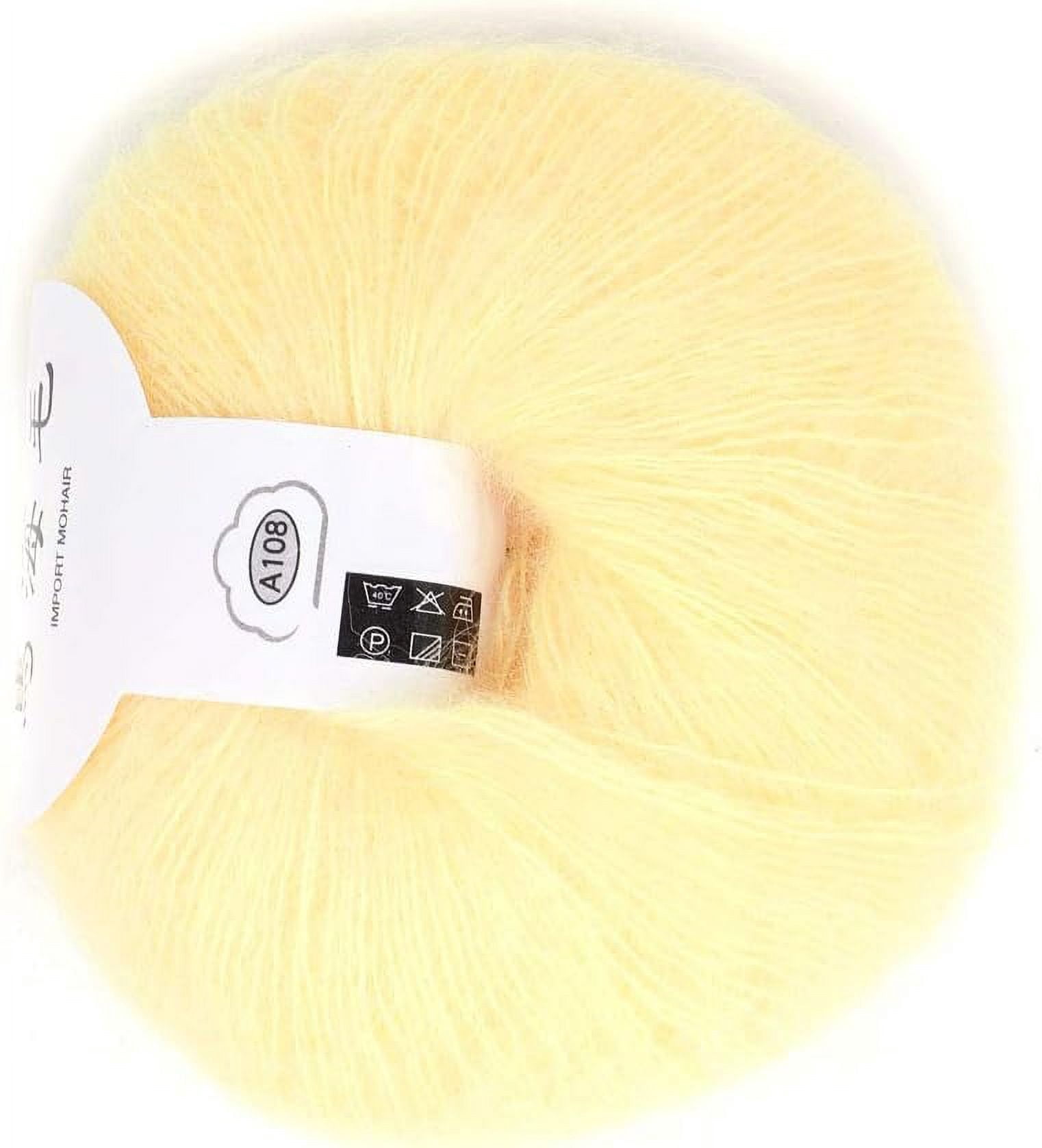 26g/Roll Soft Angora Mohair Yarn Knitting Yarn for Clothes Scarves ...