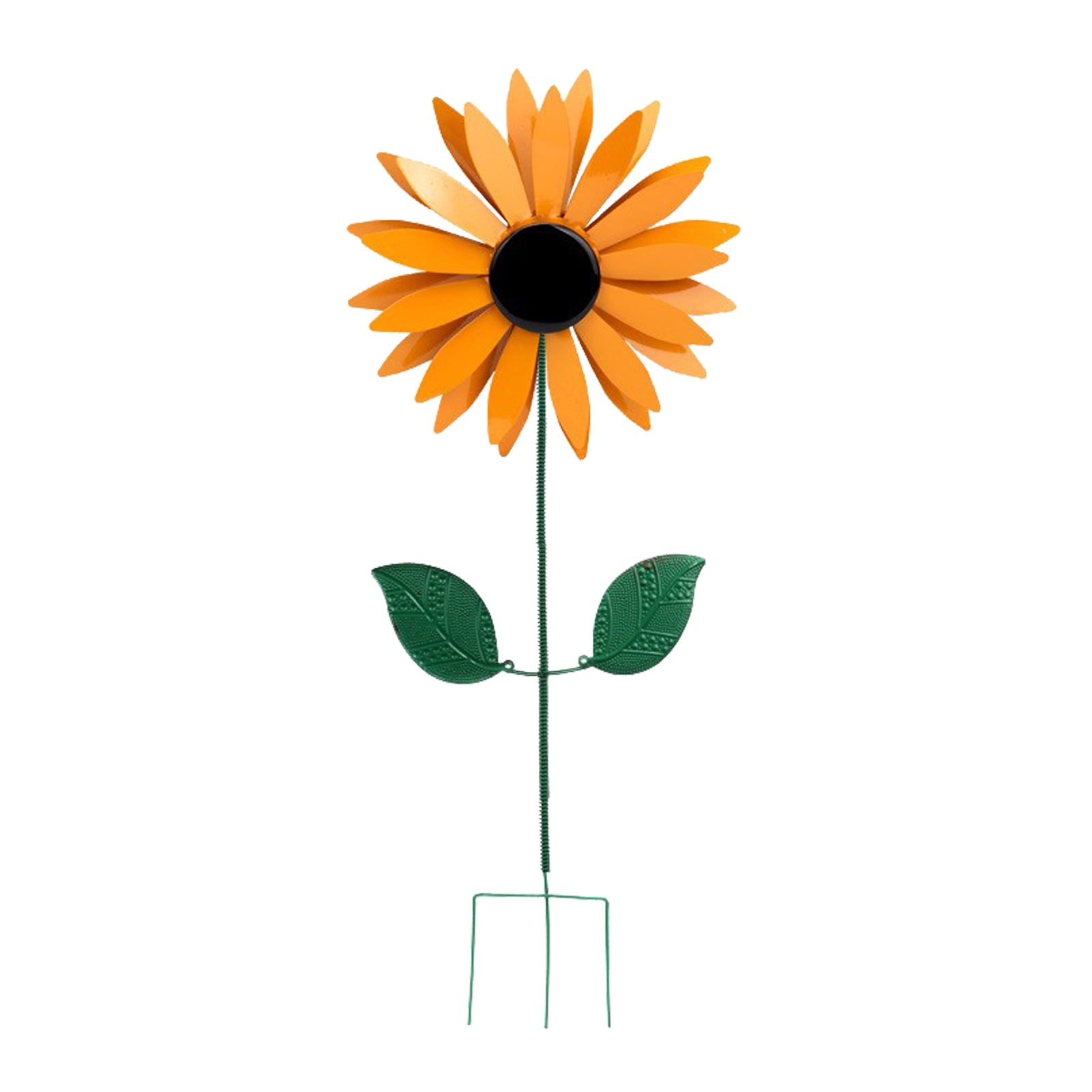 26in Metal Sunflower Rotating Windmill, Outdoor Garden Decoration ...