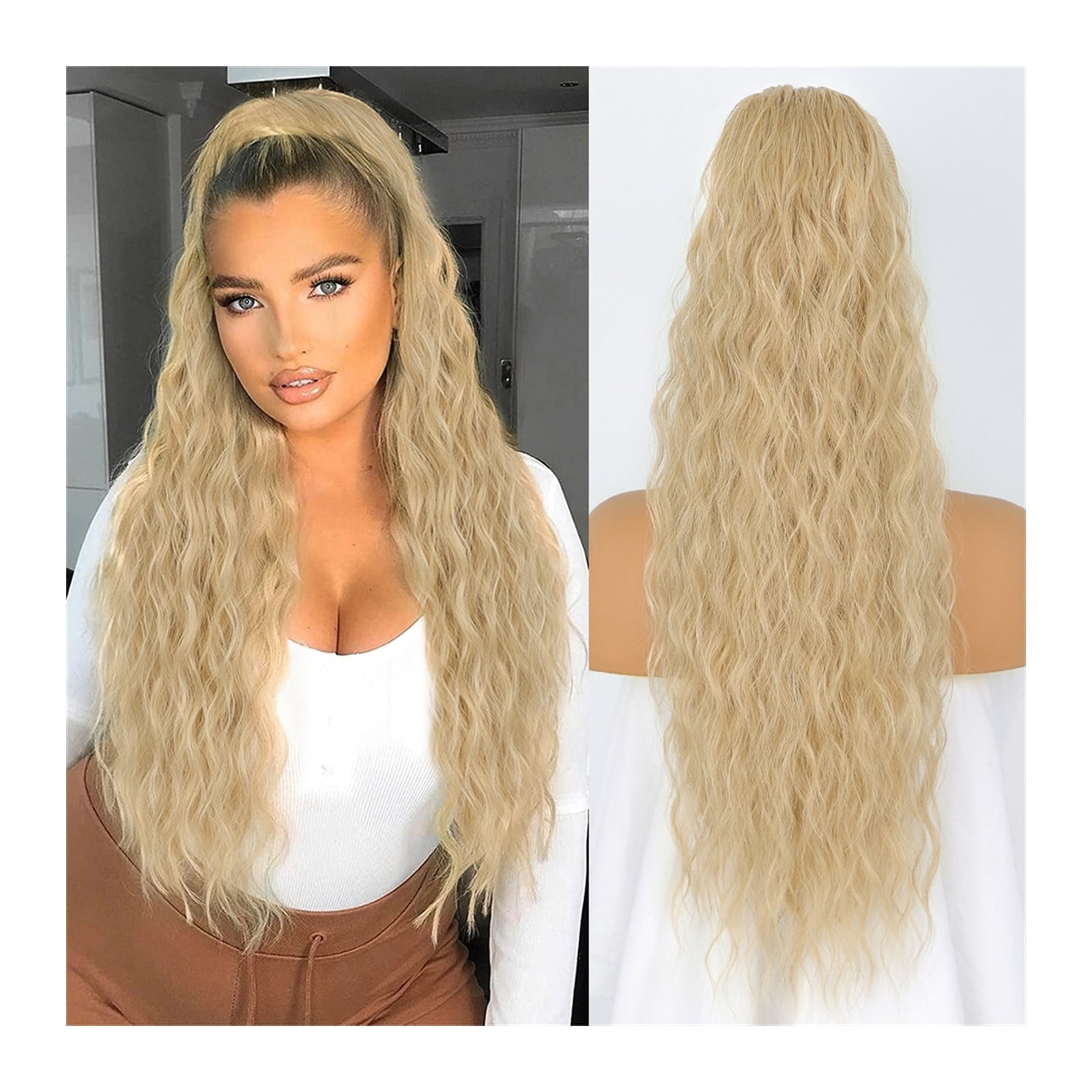 26inch Natural Soft Clip in Ponytail Hairpieces for Women Daily Use ...