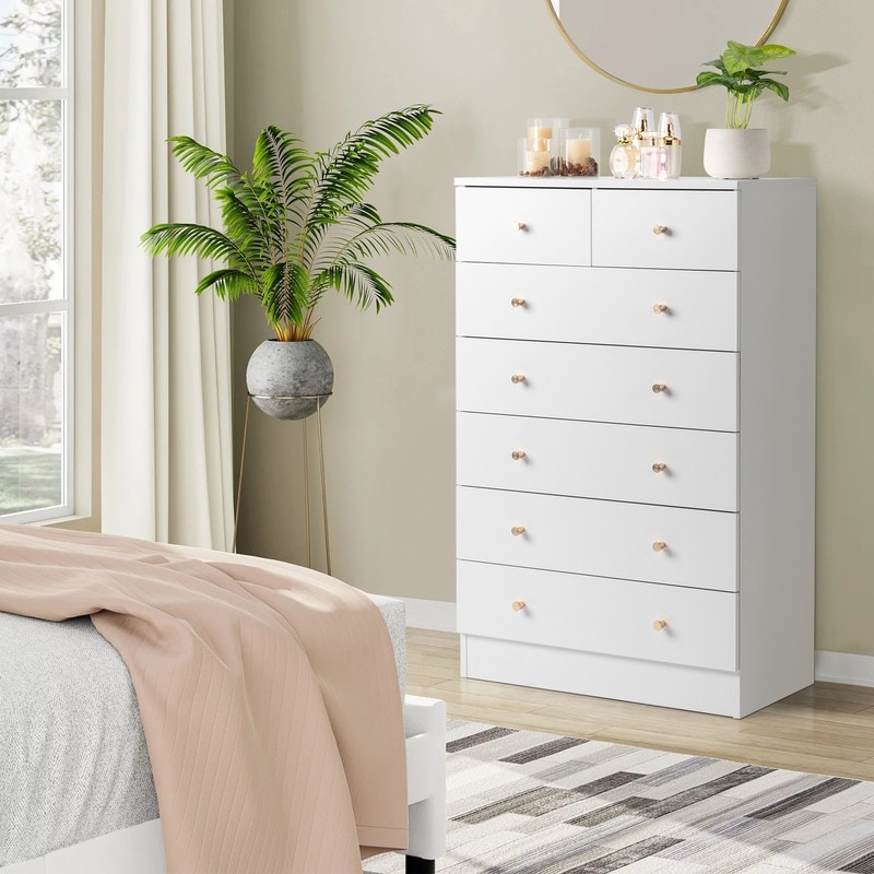 26inch Wide Drawer cabinet 7-drawer - White - Walmart.com