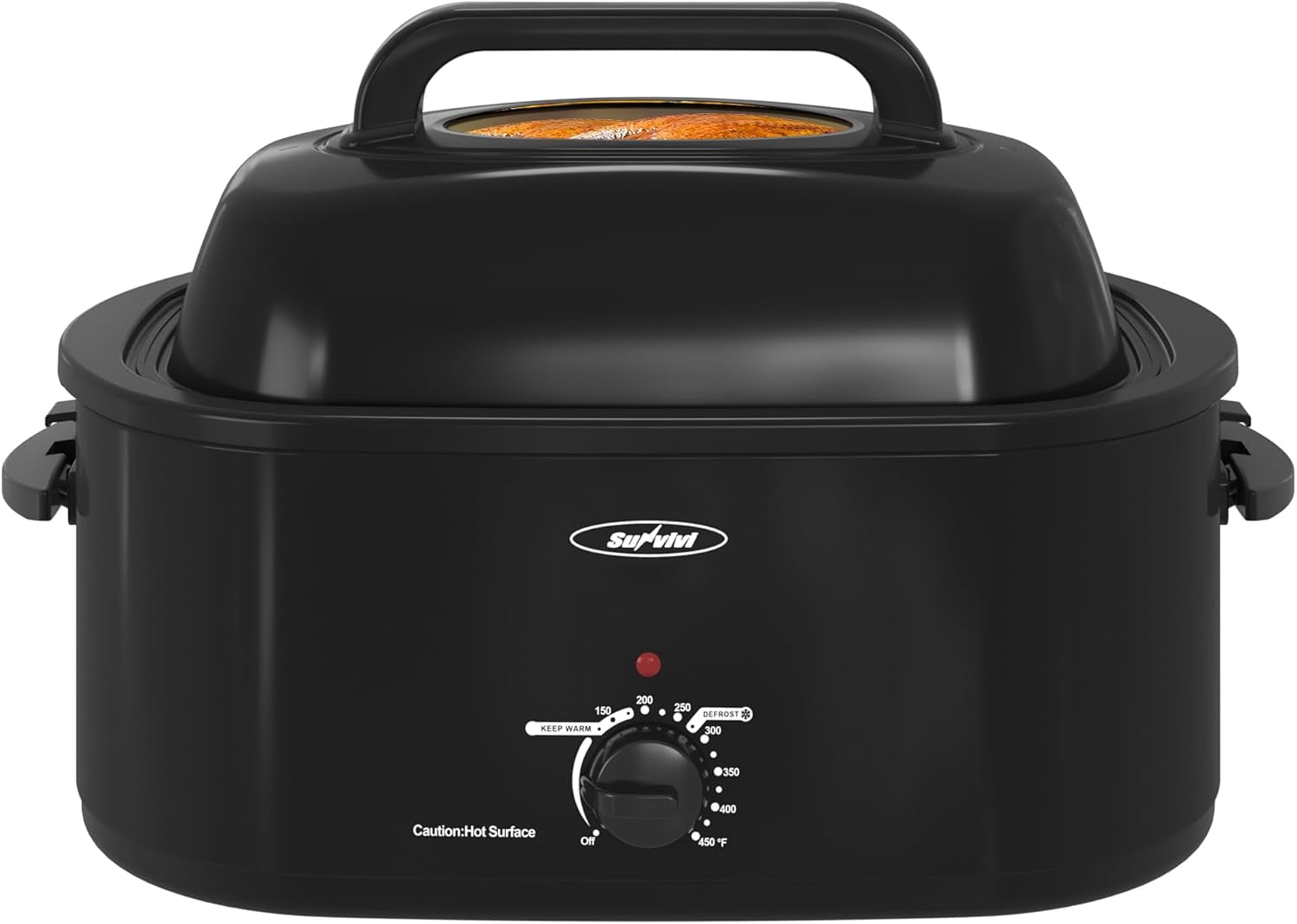 26lb 22-Quart Roaster Oven, Electric Roaster Oven with Viewing Lid ...