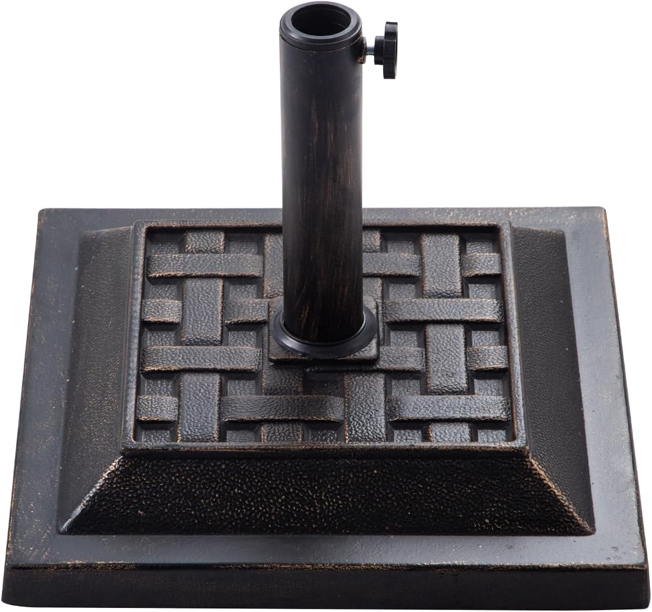 26lb Square Base Stand Weight for Patio Market Table Umbrella Outdoor ...