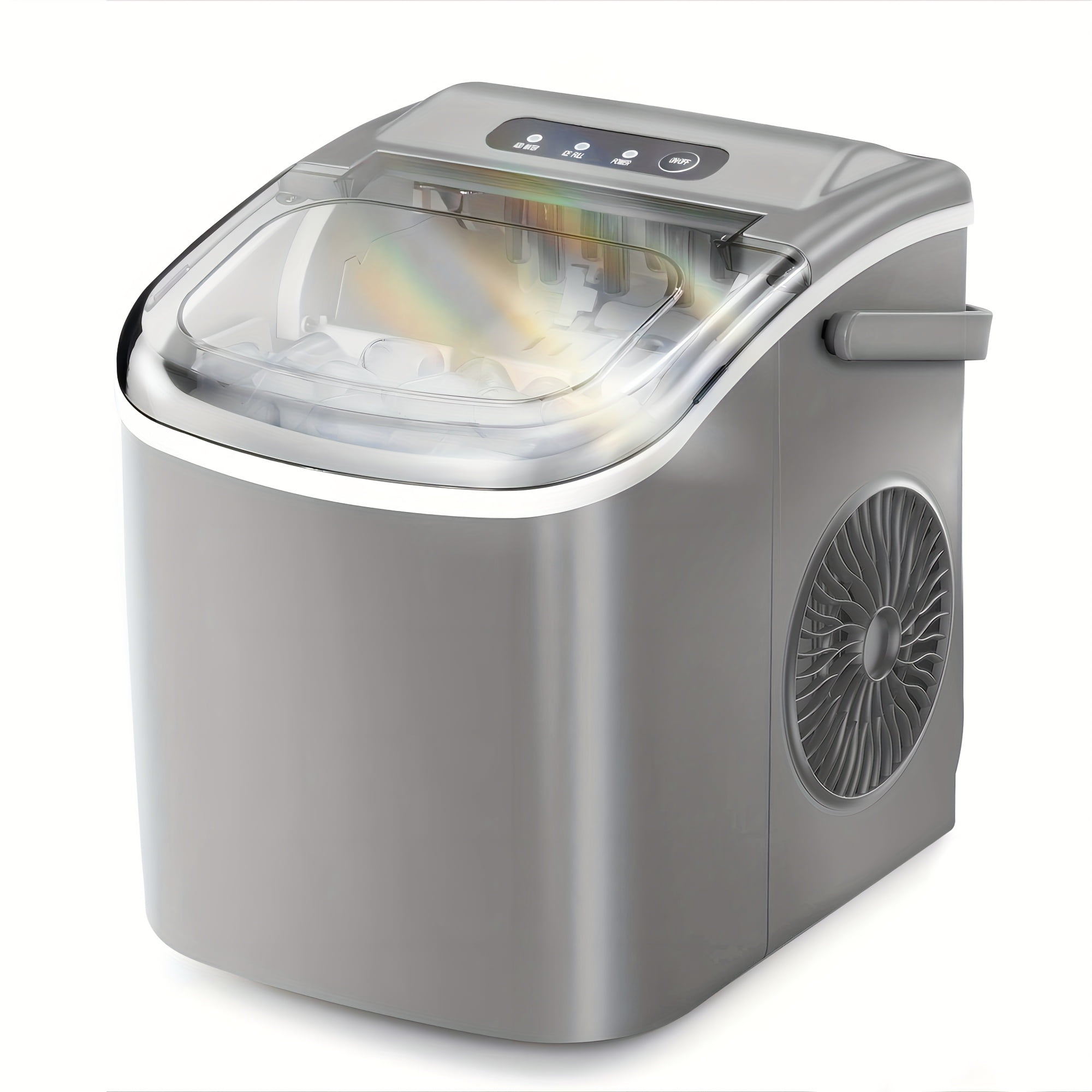26lb/day Bullet Ice Maker - Makes 9 Ice Cubes in 6 Mins, Self-Cleaning ...