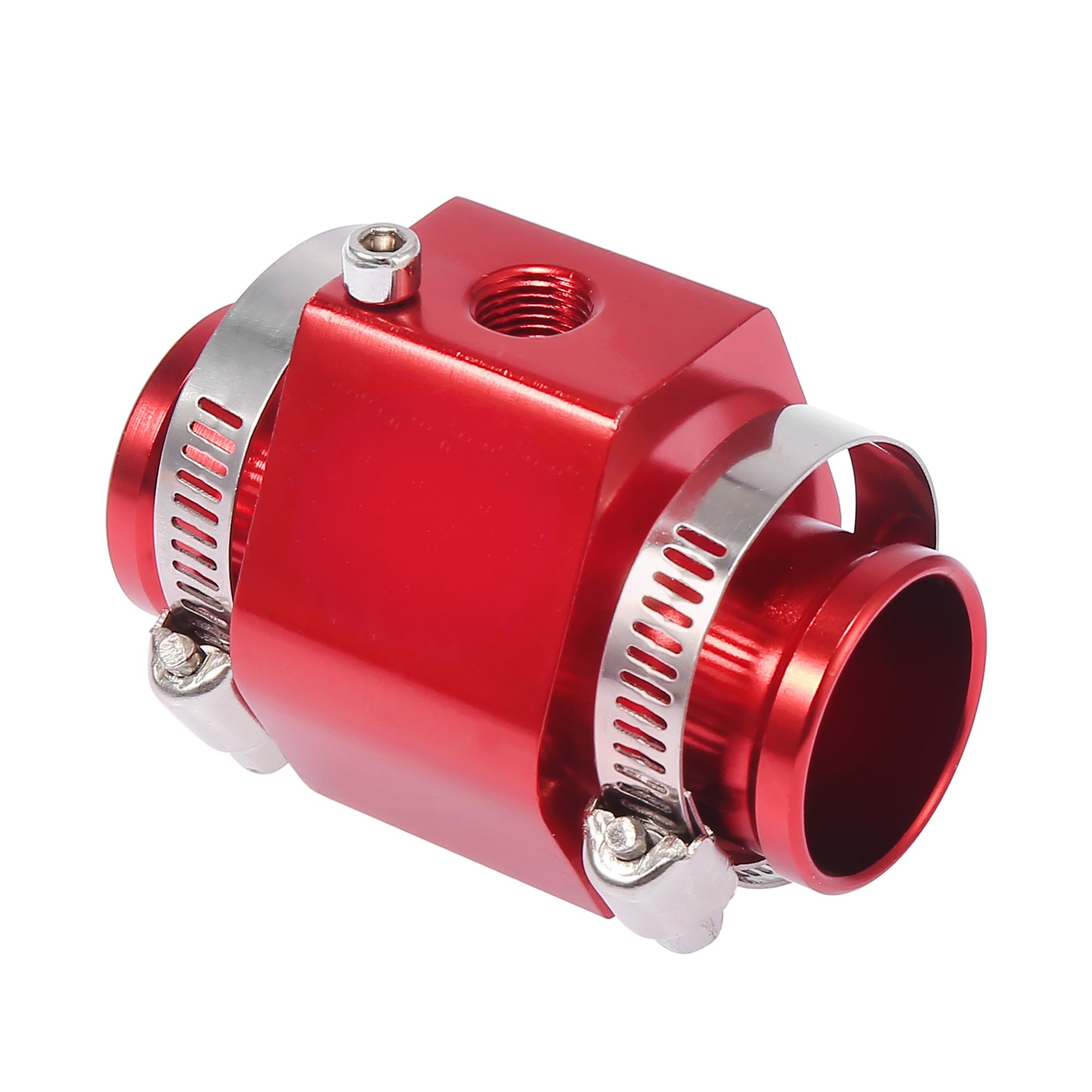 26mm Red Car Water Coolant Temperature Sensor Adapter Set Joint Pipe ...