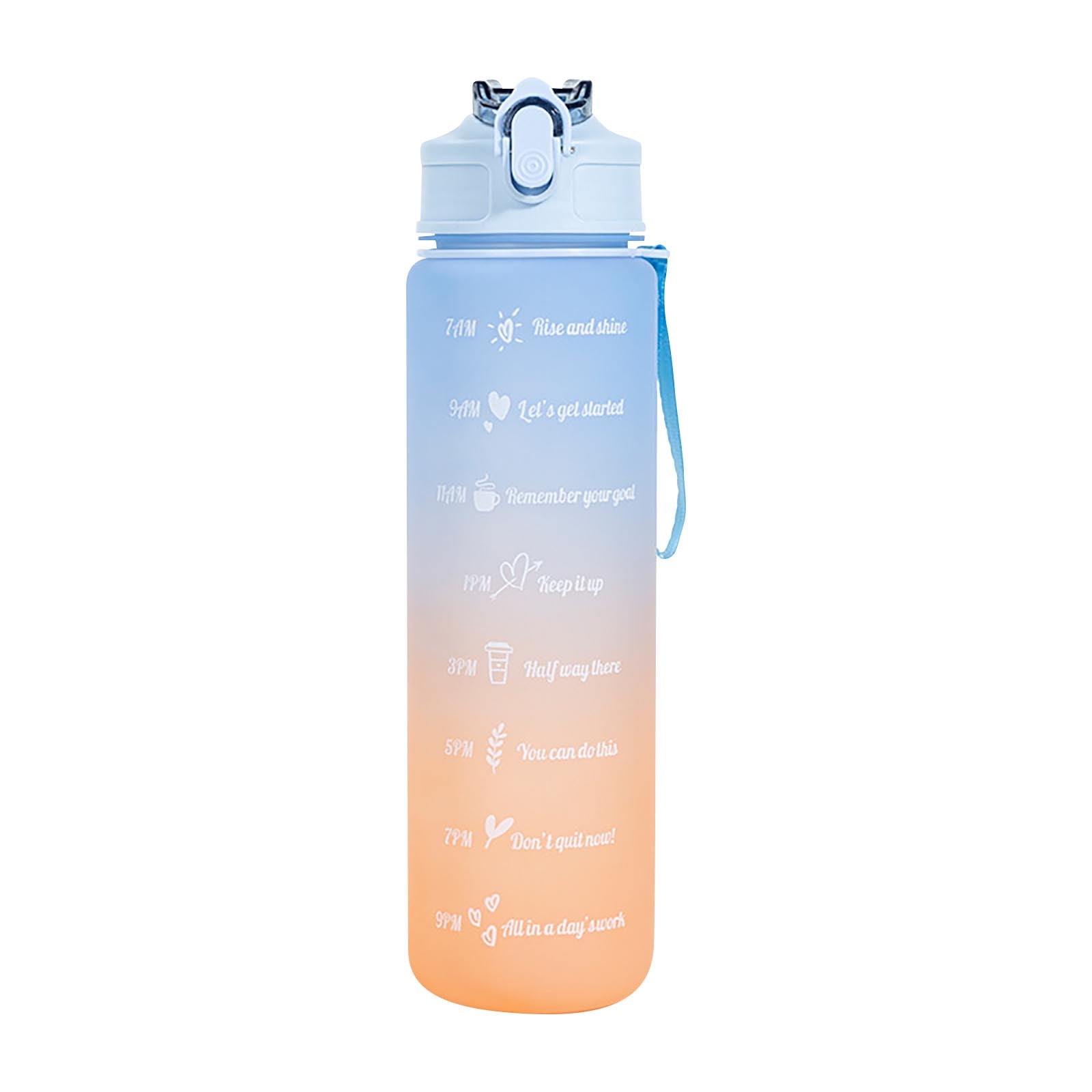 26oz Motivational Water Bottle with Time Marker Reminder,750ML Super ...