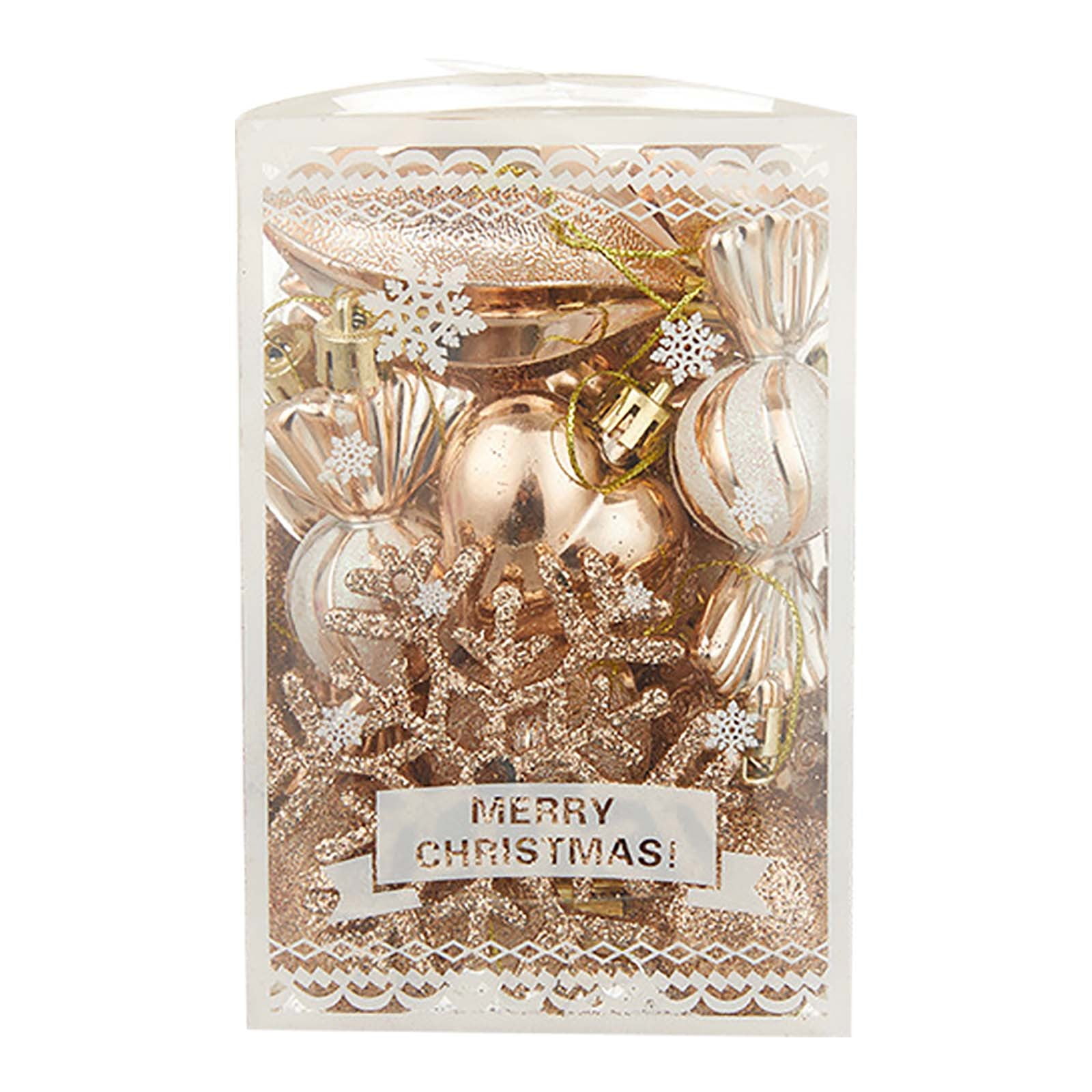 26pc Christmas Ornament Set - Shatterproof Glitter Snowflake & Alien ...