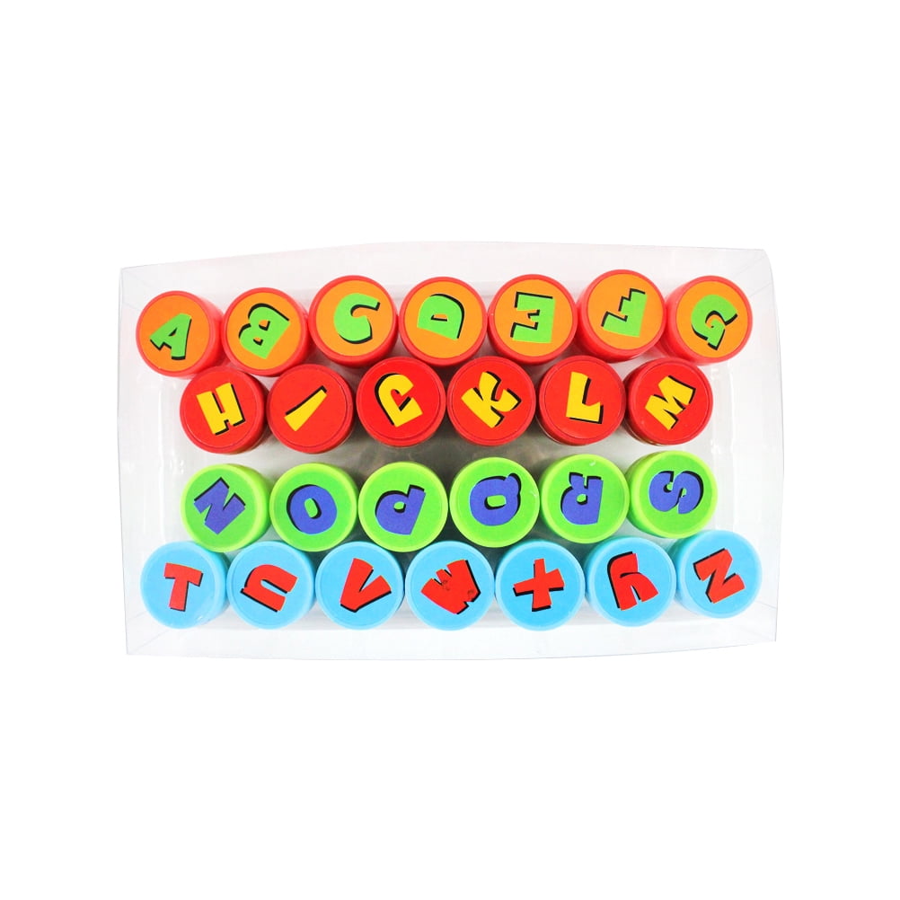 26pcs Alphabet Stampers Colorful Alphabet Plastic Stampers Kids Party ...