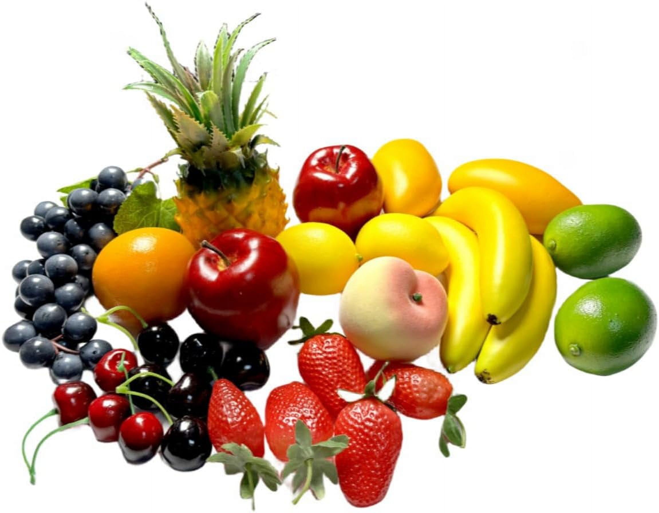 26pcs Artificial fake Fruits for home decoration,Fake Realistic Fruit ...